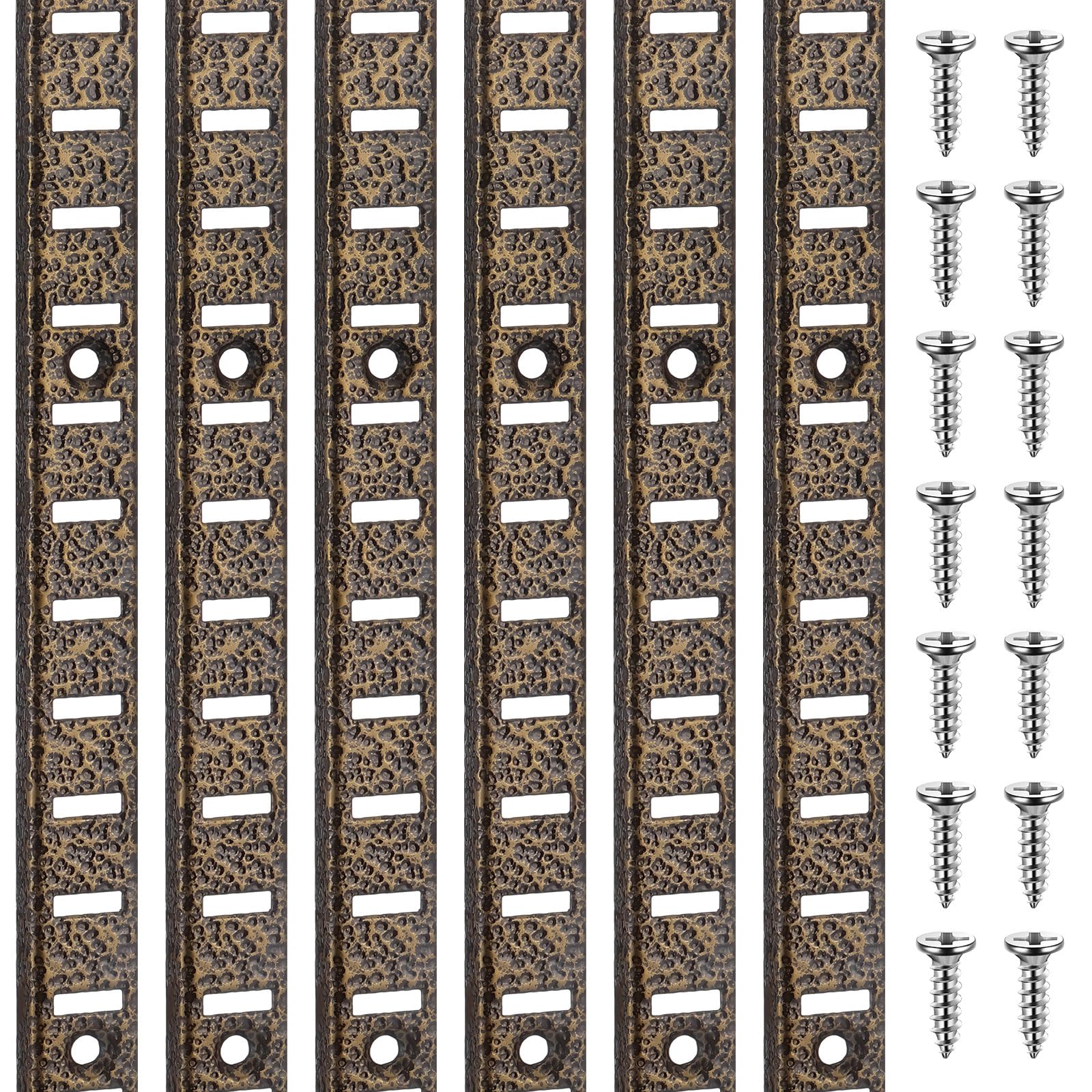 Amazon.com: Yaocom 6 Pcs 36 Inch Shelf Pilaster metal Mortise Mount ...