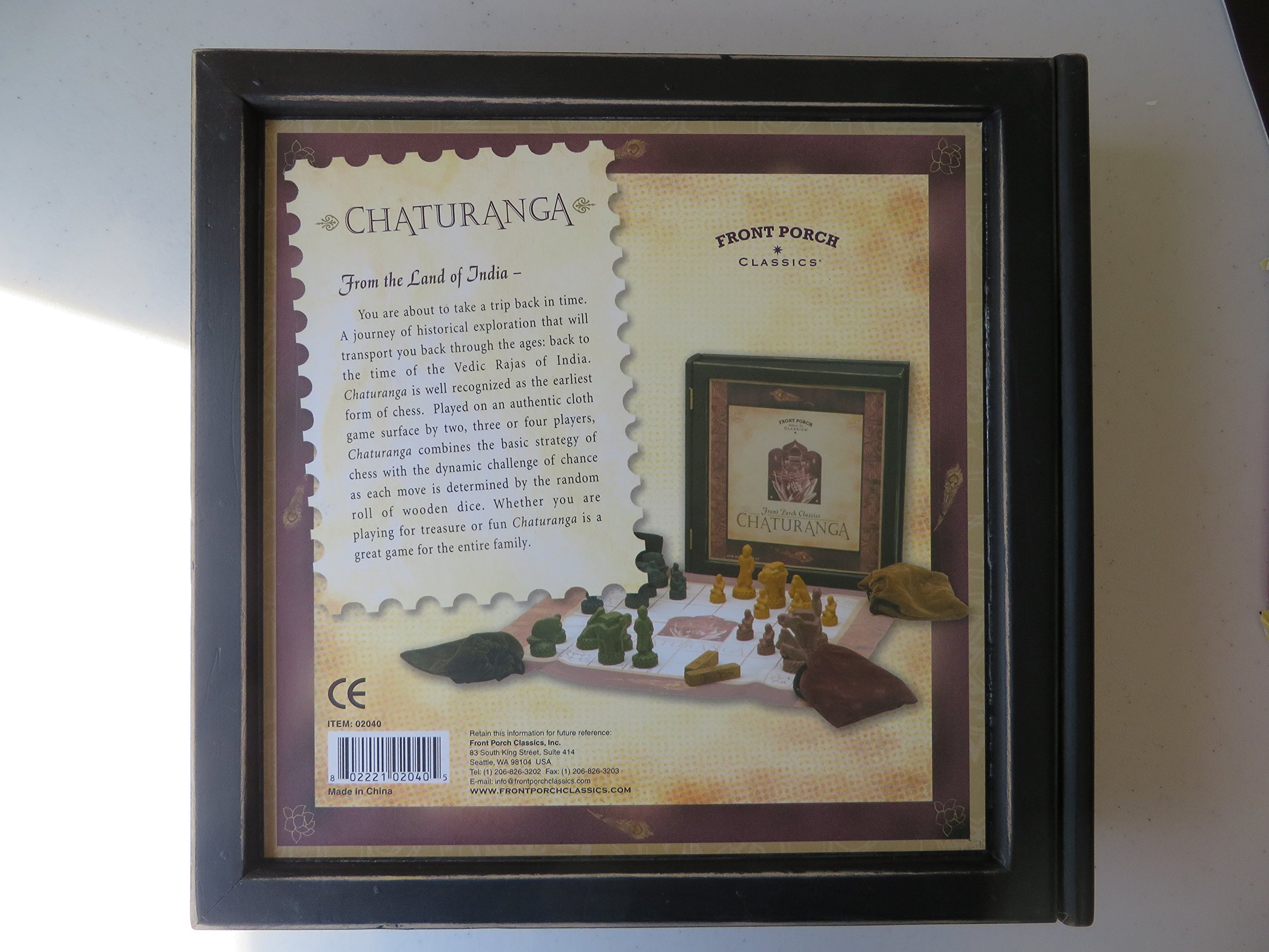 Bookshelf Games Front Porch Classics Chaturanga Game - Compact ...