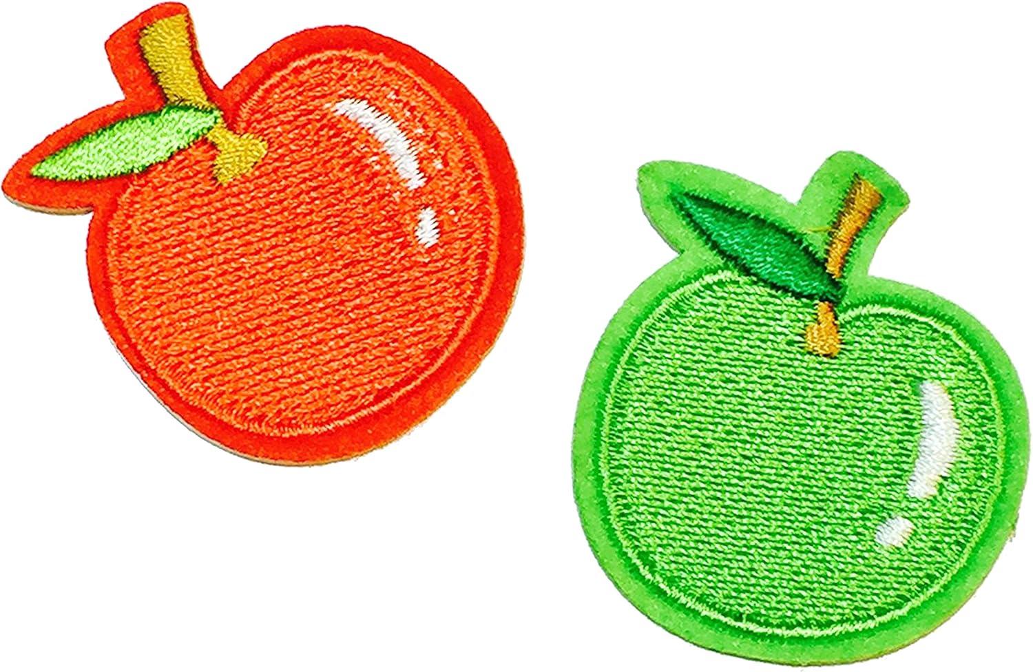 Amazon.com: 2 Pcs Red And Green Apple Embroidery Iron on Patch ...