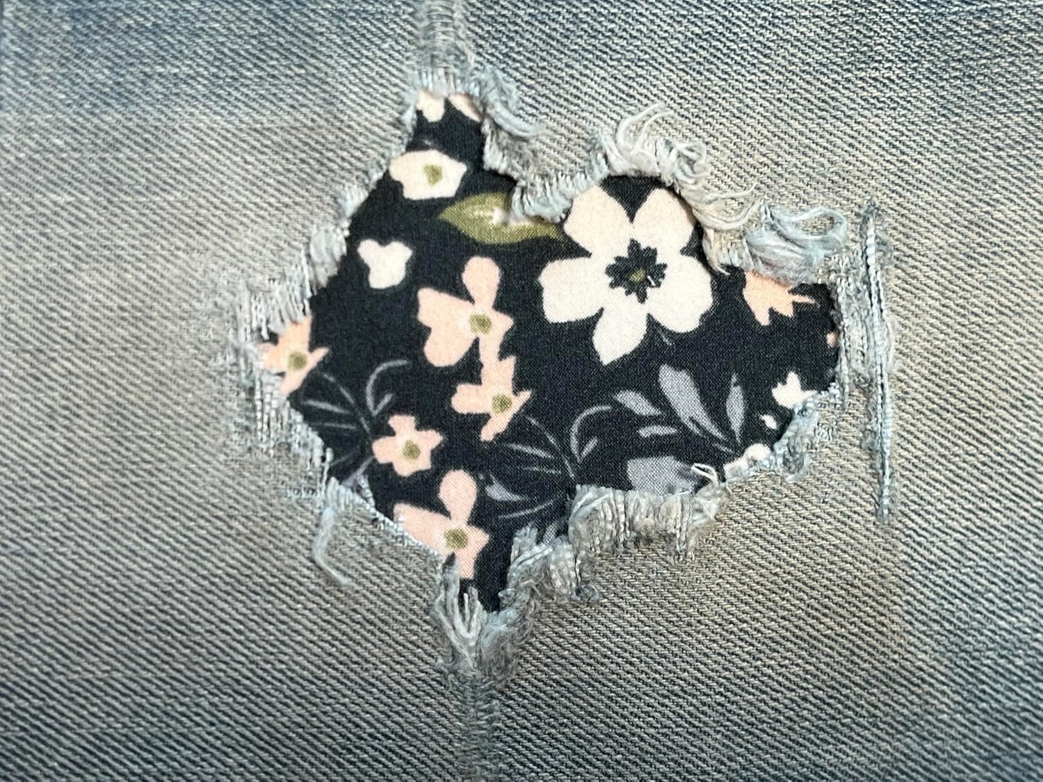 Amazon.com: Floral Stretch II Fabric Peek-A-Boo Iron On Patches by ...