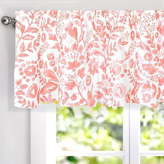 Amazon.com: DriftAway Julia Lined Valance Double Layer Thermal ...