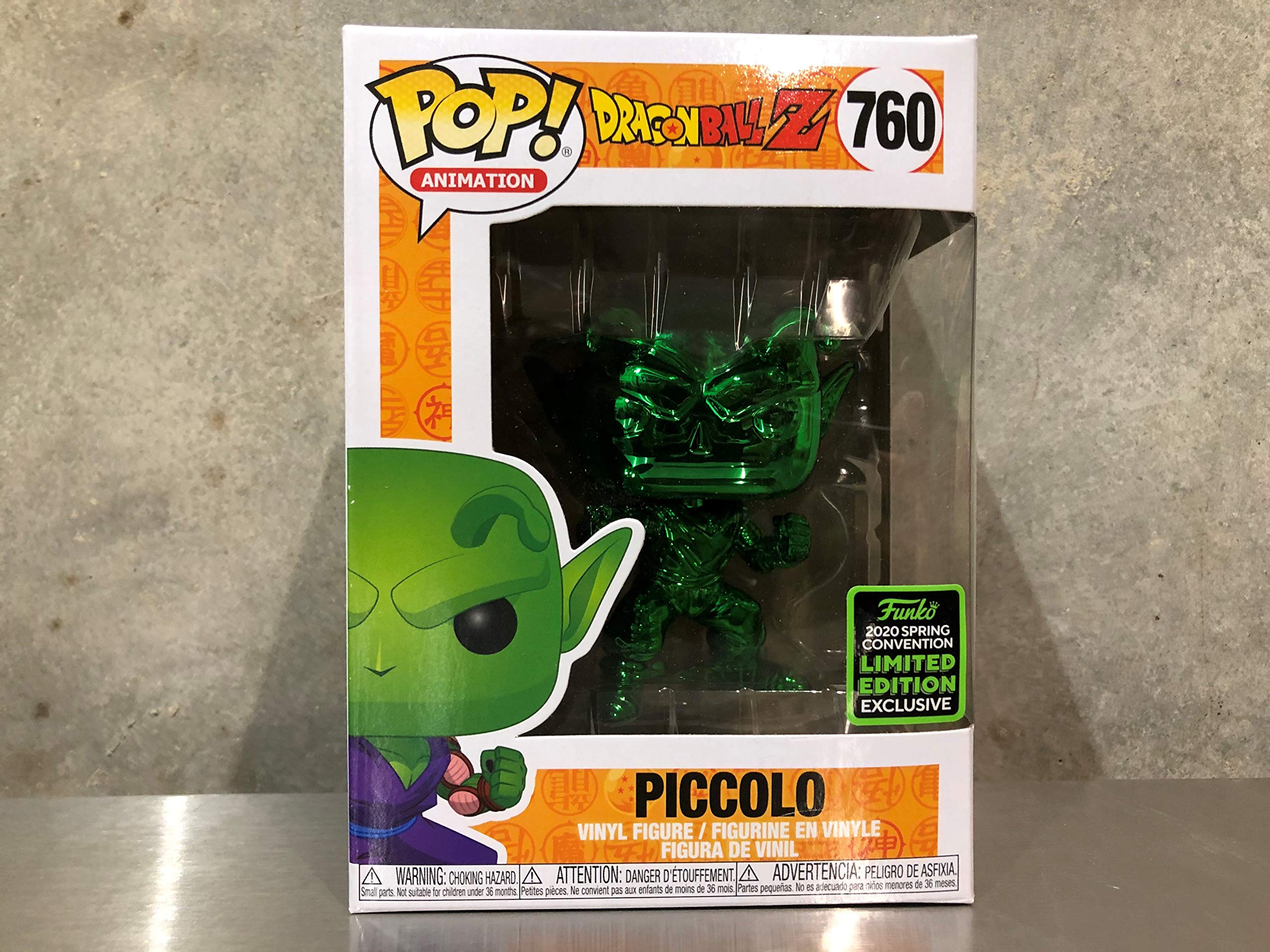 Amazon.com: Funko Pop Piccolo Figure Chrome Green - Dragon Ball Z ECCC ...