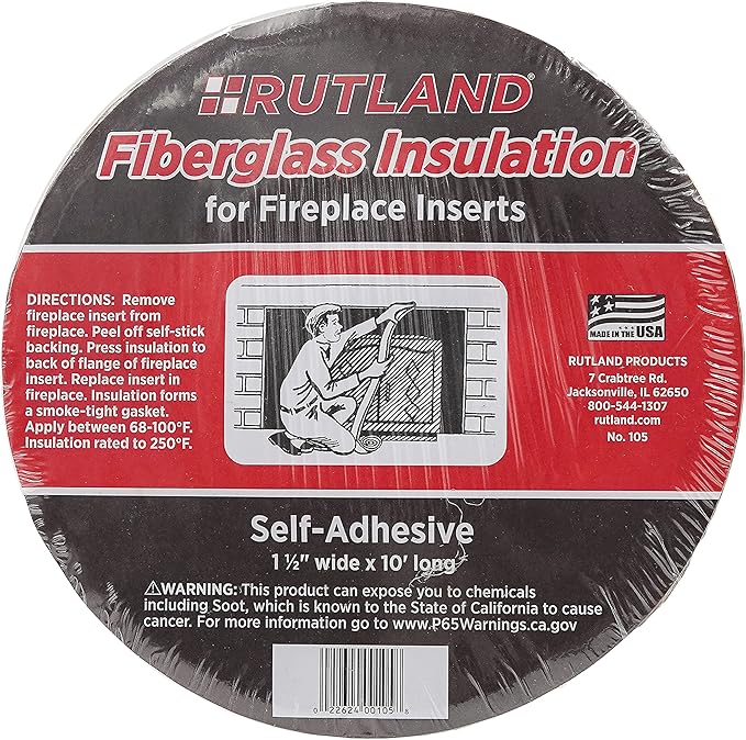 Amazon.com: Rutland Products 1111 Fireplace Insert Insulation ...