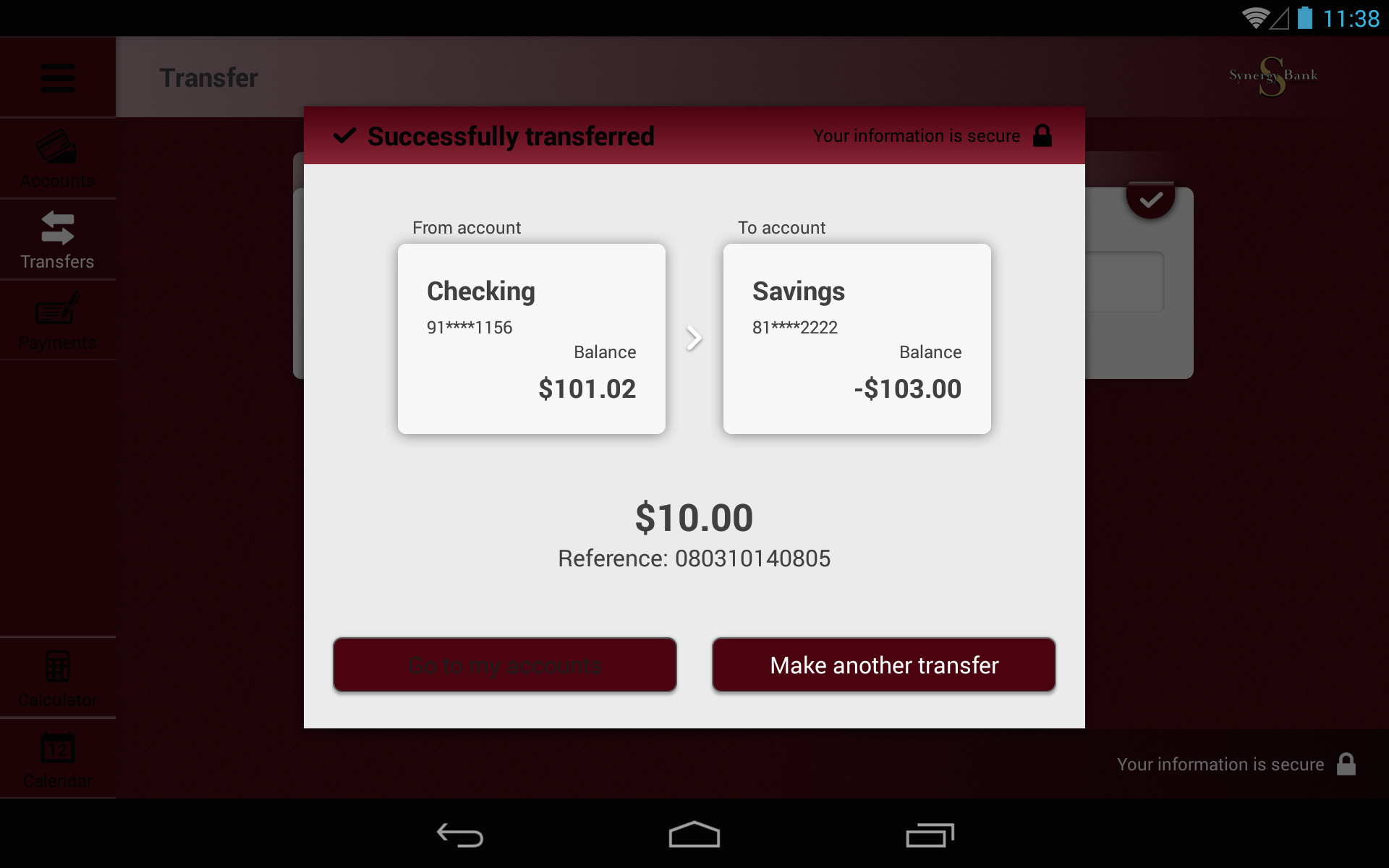 Synergy Bank - App on Amazon Appstore