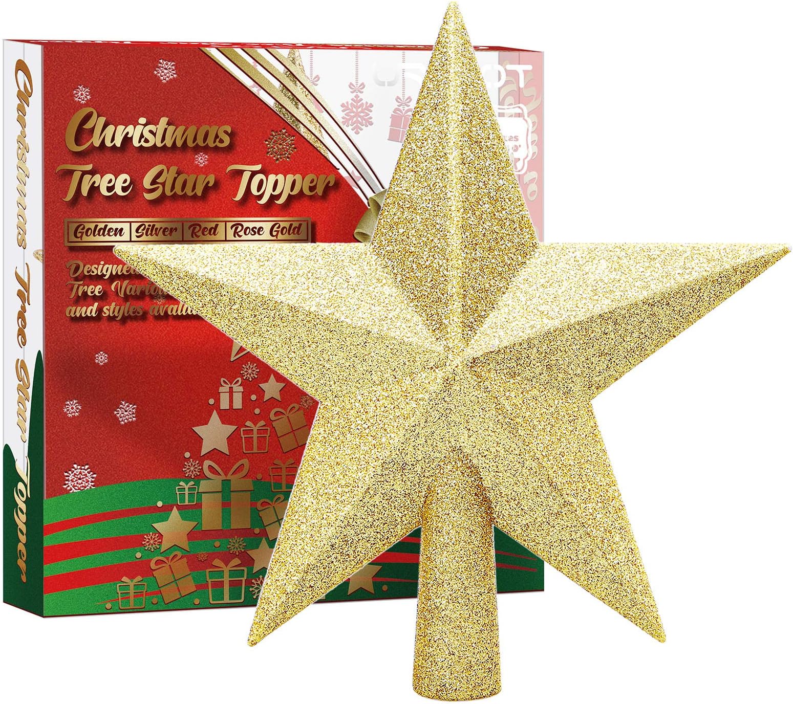 Amazon.com: Star Tree Topper - Medium - Gold - 2 inches : Home & Kitchen