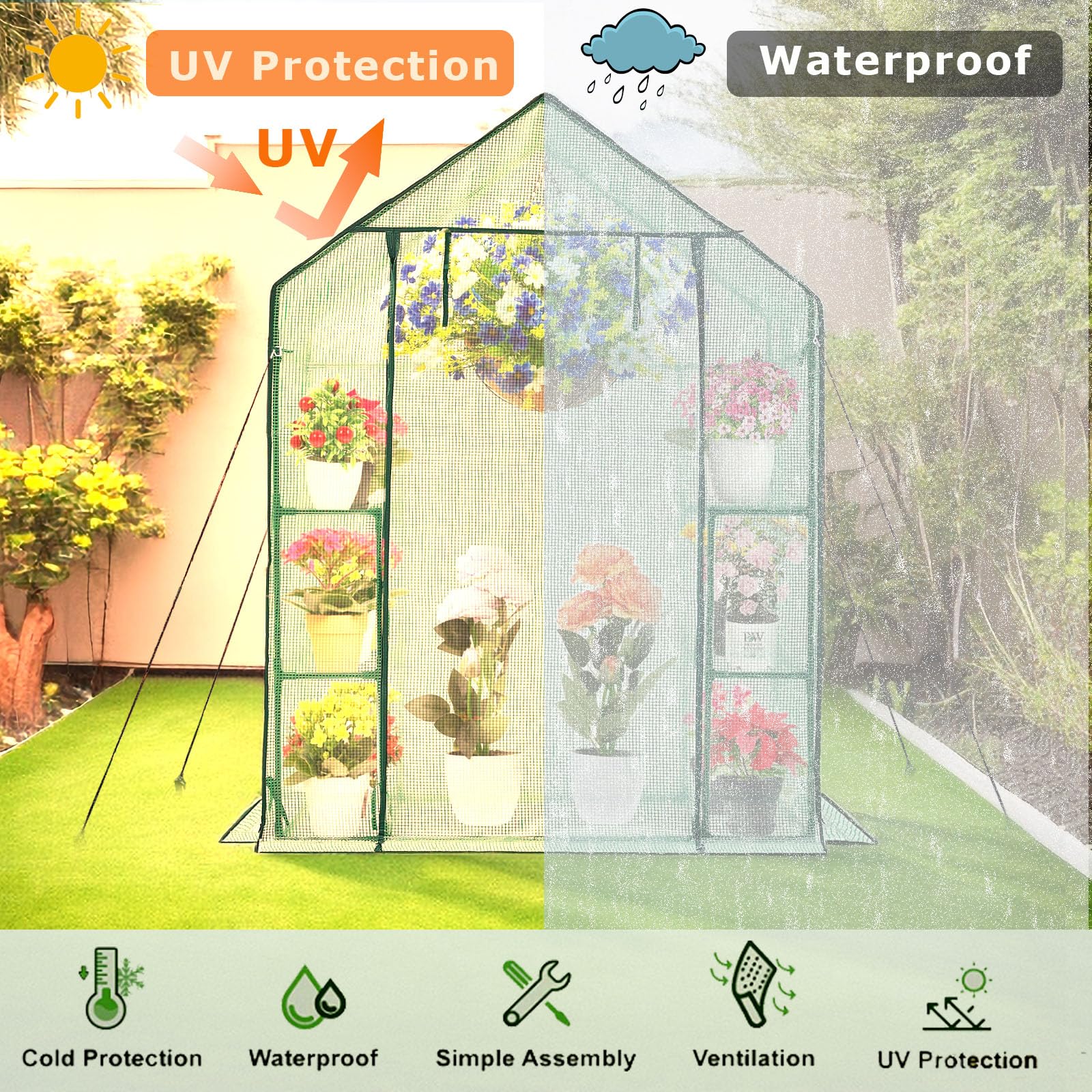 Basic Walk In Greenhouse Large Walk In Greenhouse | Christow