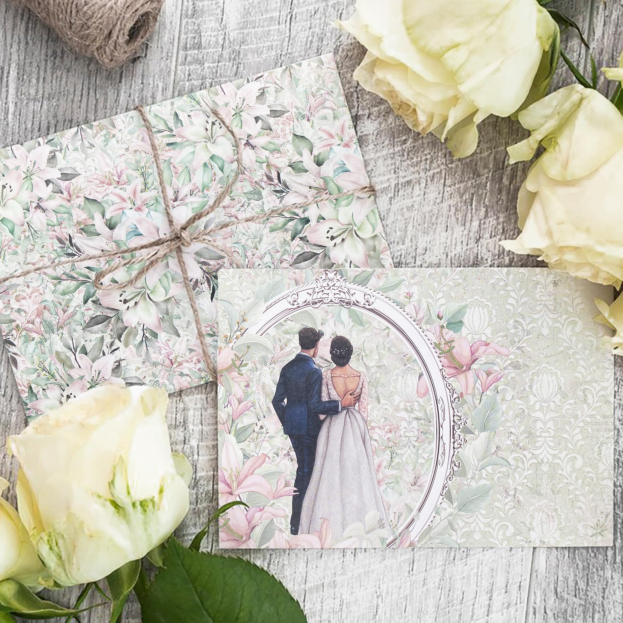 Wedding Themed Scrapbook Paper Always To Have And To Hold, Wedding