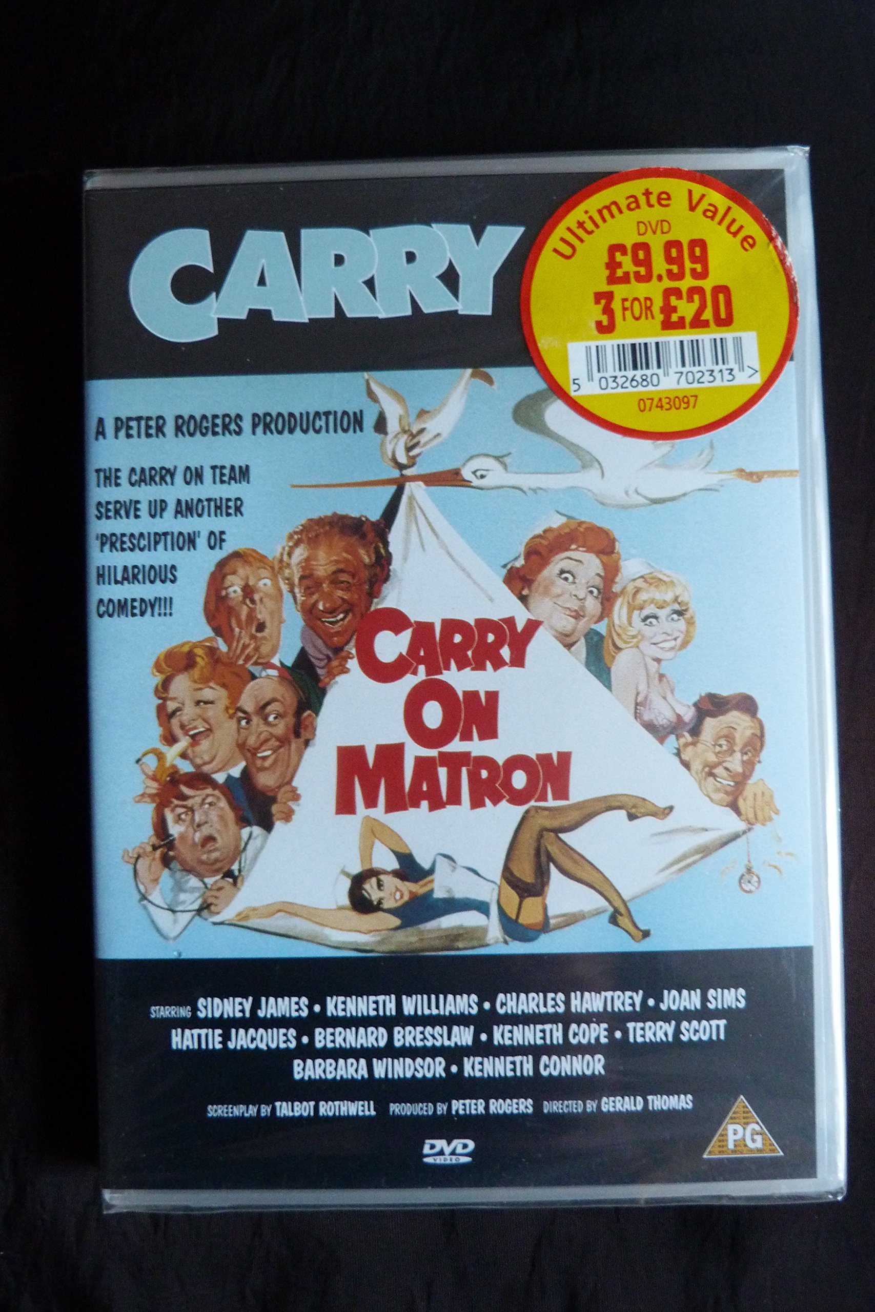 Amazon.com: Carry on Matron [Region 2] : Kenneth Williams, Sidney James ...