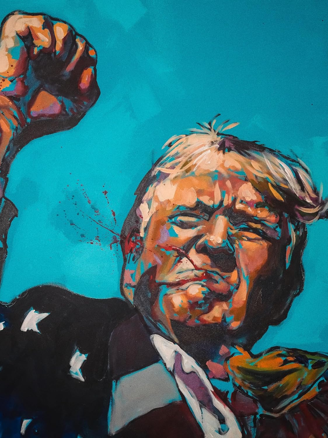Amazon.com: LEMONSODA Trump Assassination Fight Poster by Jon Moody ...