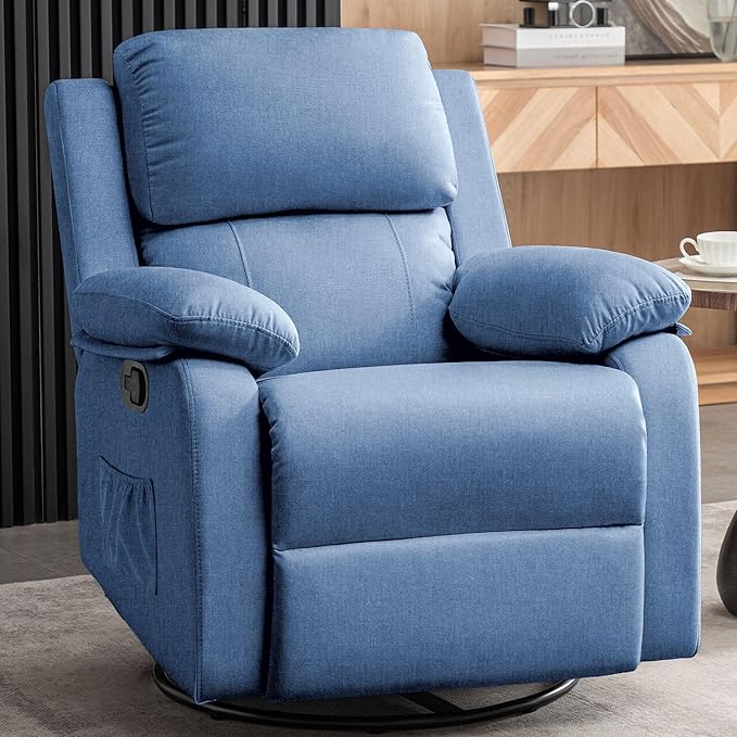 Amazon.com: Korser Recliner Chair, 360 Swivel Rocker Chair for Adults ...