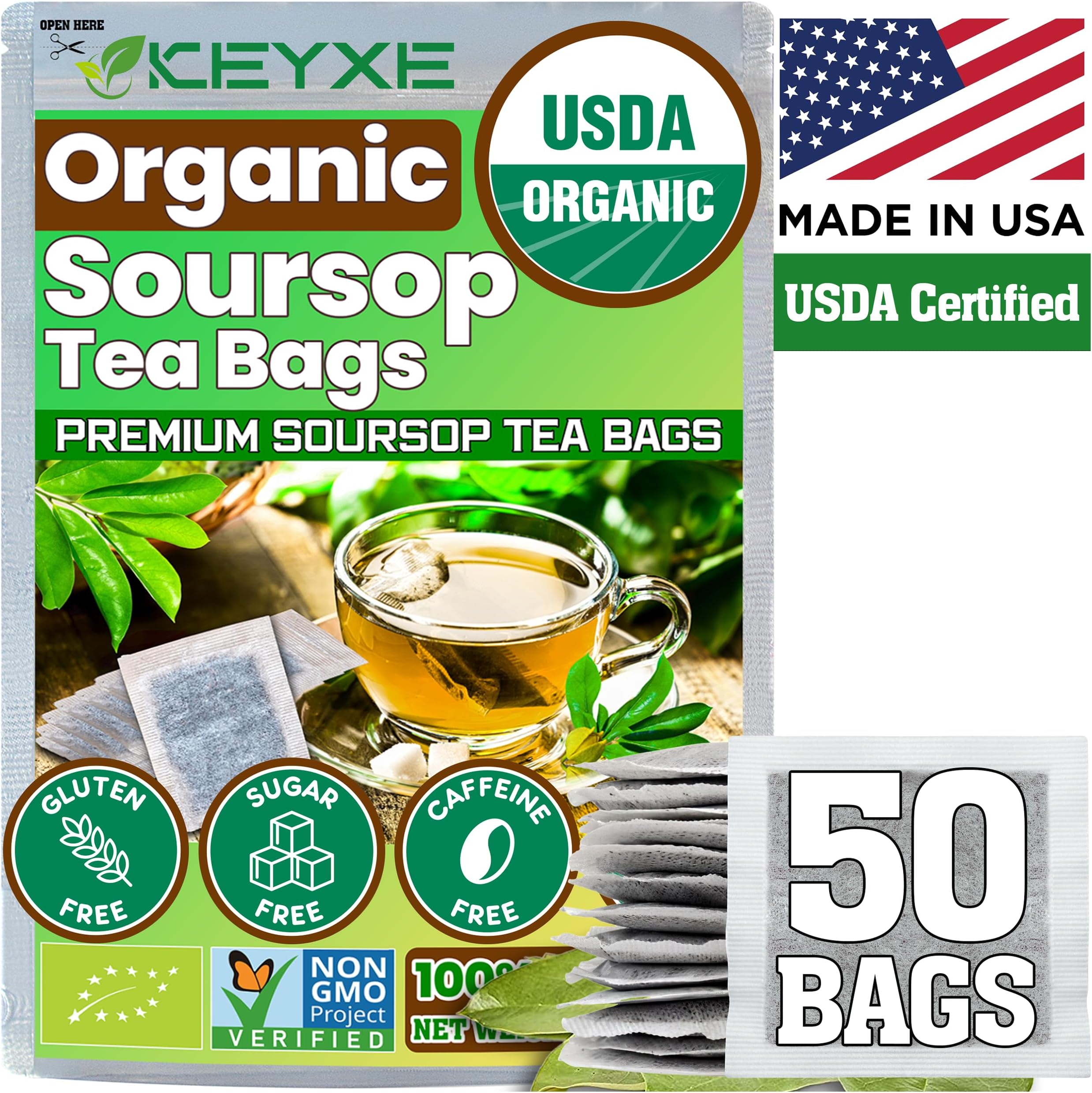 Amazon.com : VIMMANCE Guava Leaves Tea Bags, 120 counts, Hojas de ...