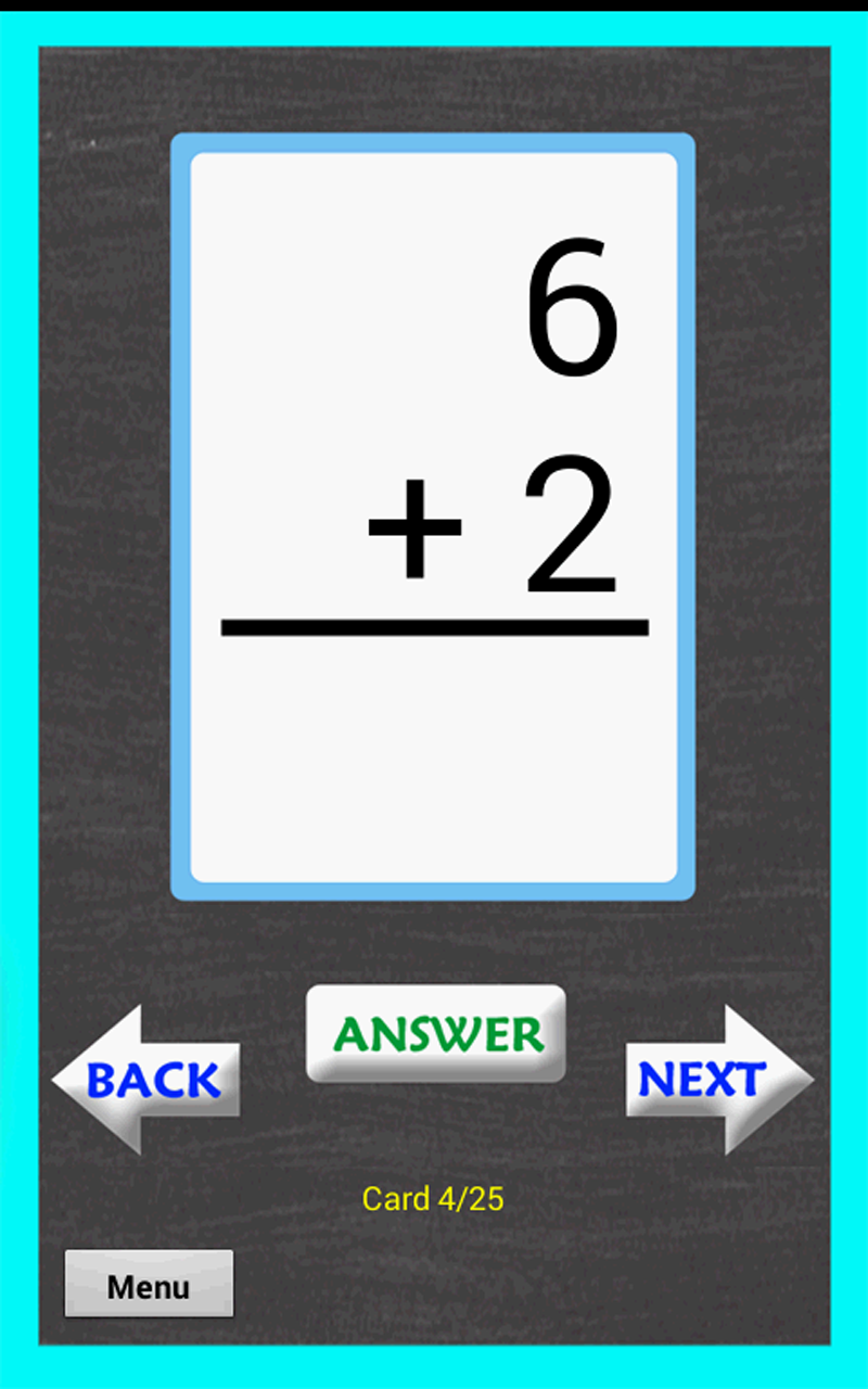 Math Addition Flash Cards - App on Amazon Appstore