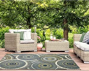 Amazon.com: Liora Manne Marina Indoor/Outdoor Power Loomed Synthetic ...
