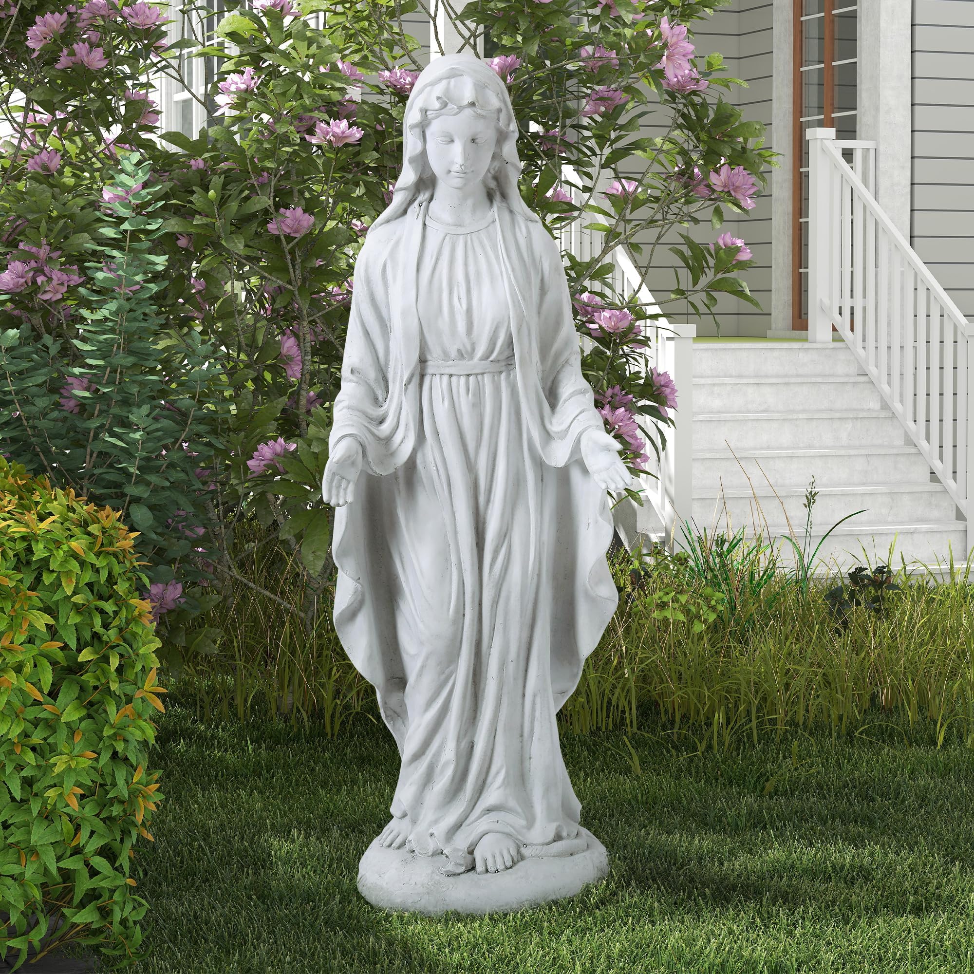 Amazon.com: JXNCJXZG Virgin Mary 29.3 Inch Outdoor Statue Garden Decor ...