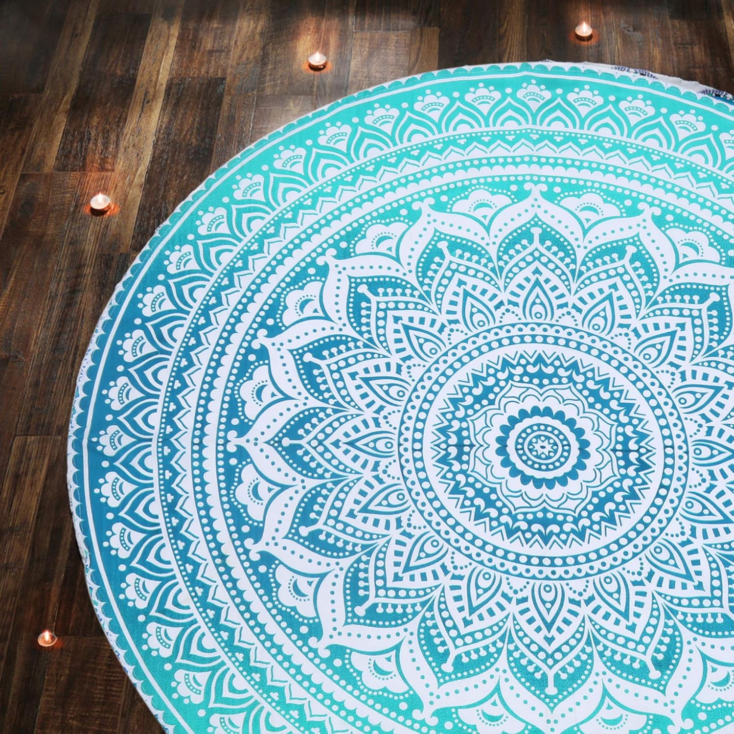 Amazon.com: RAJRANG Small Round Tapestry for Picnic and Camping Cotton ...