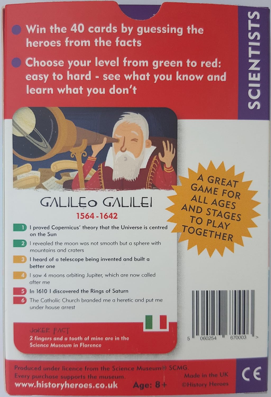 History Heroes: Scientists Card Game – TopToy