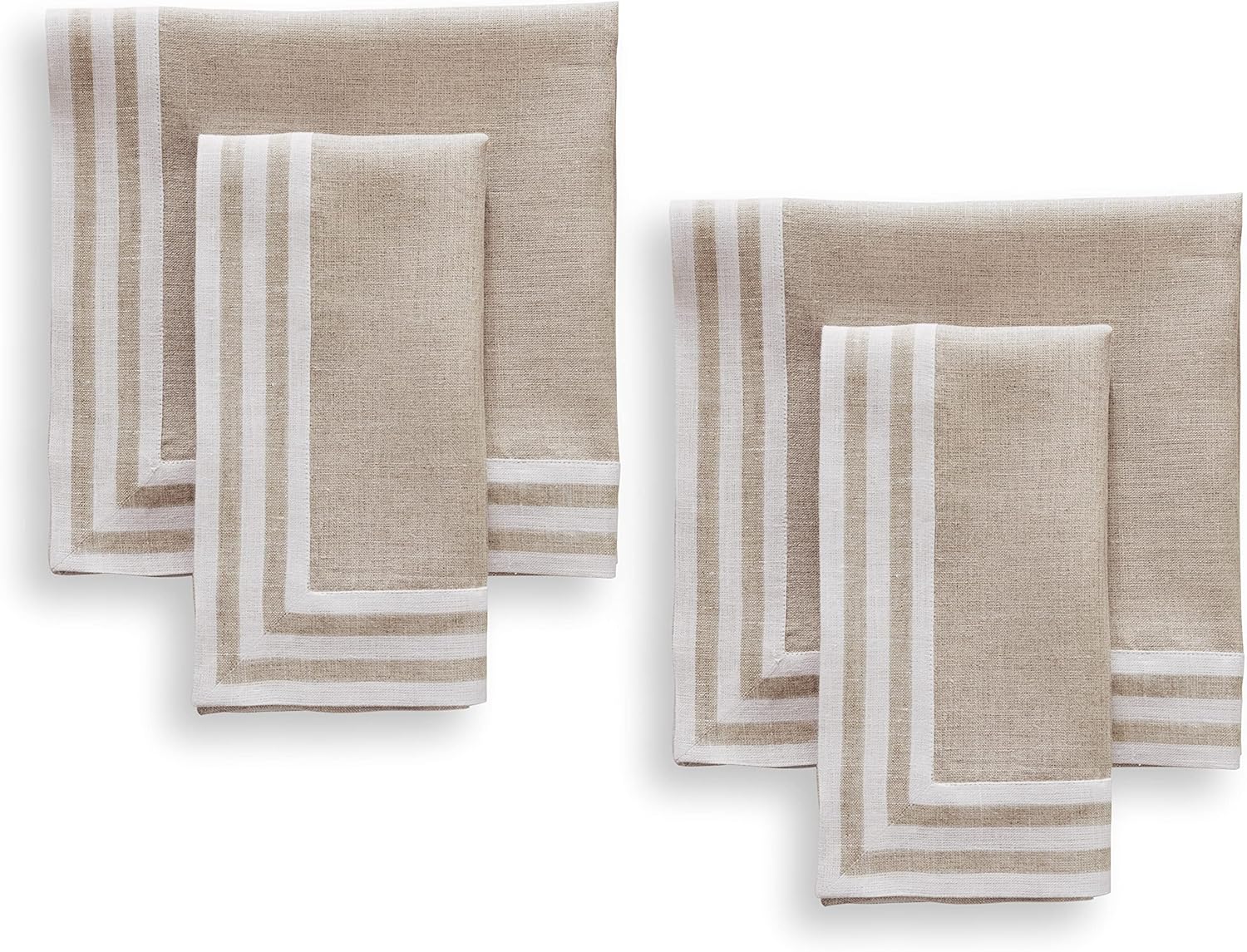 Amazon.com: Solino Home Flax Linen Napkins Set of 4-100% Pure Linen ...