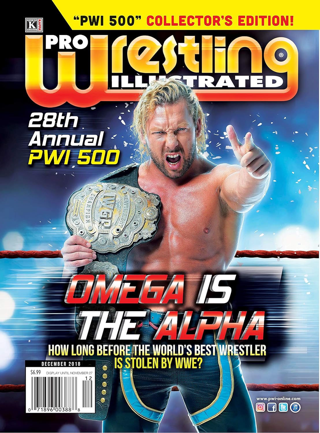 Amazon.com: Pro Wrestling Illustrated Magazine-December 2018: 28th ...