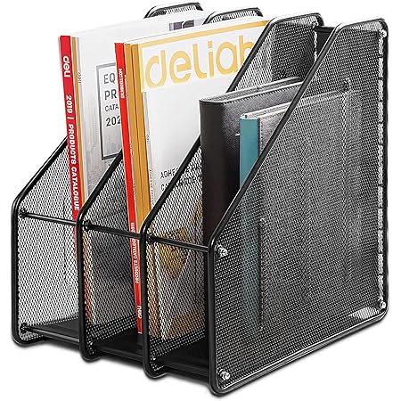 Amazon.com: U Brands Mesh Steel Magazine File Holder, 12.5" x 9.8" x 3 ...