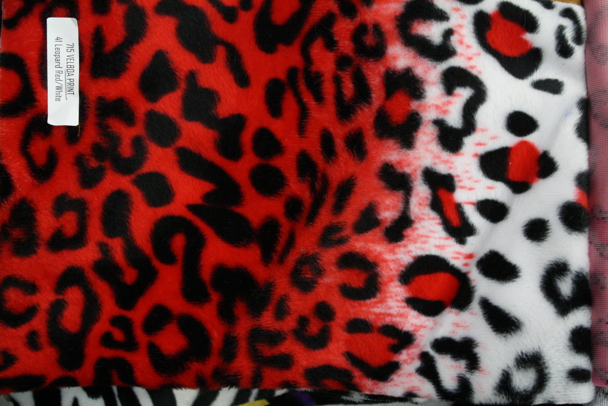 Red And White Animal Print