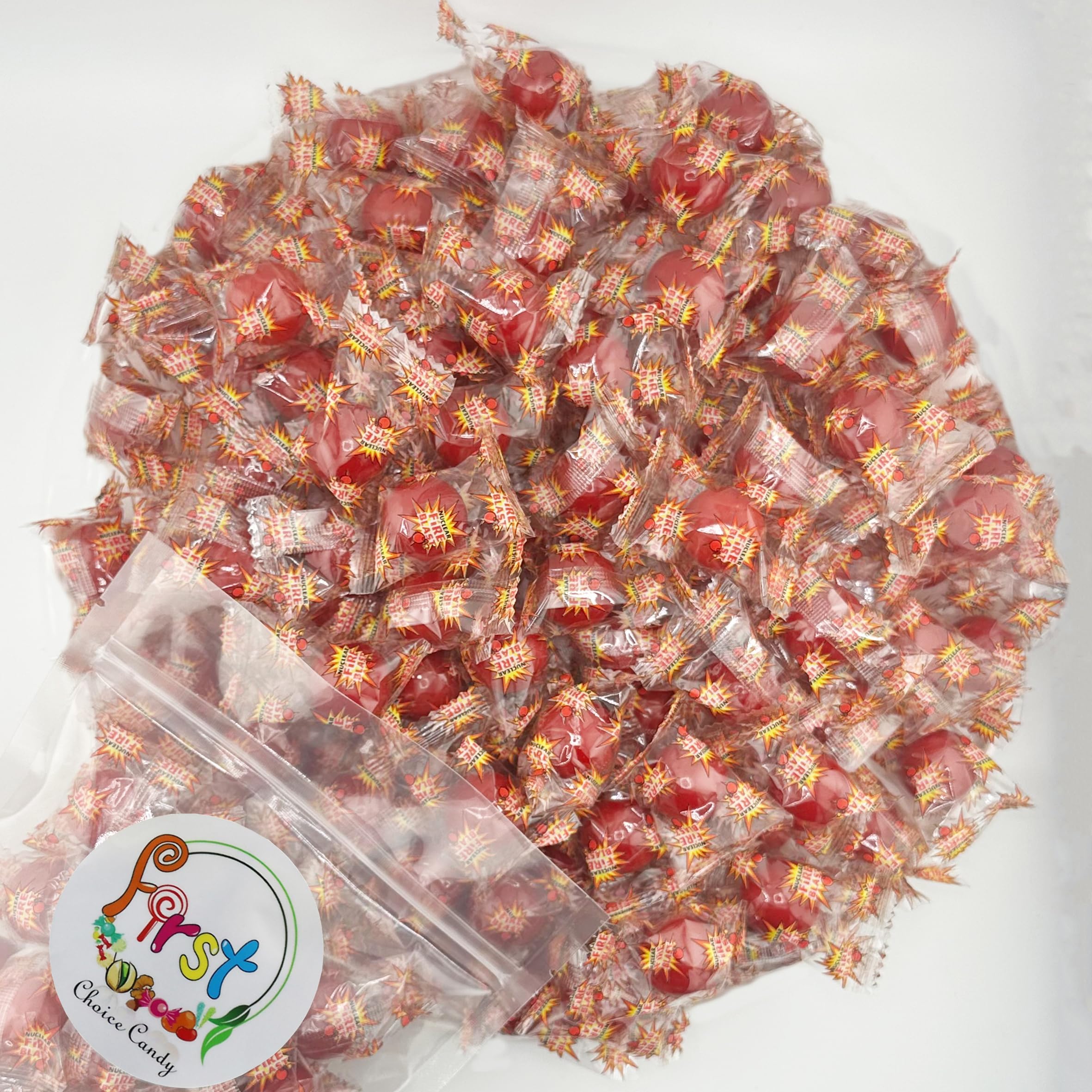Amazon.com : FirstChoiceCandy Red Hot Cinnamon fireblast Candy (2 Pound ...