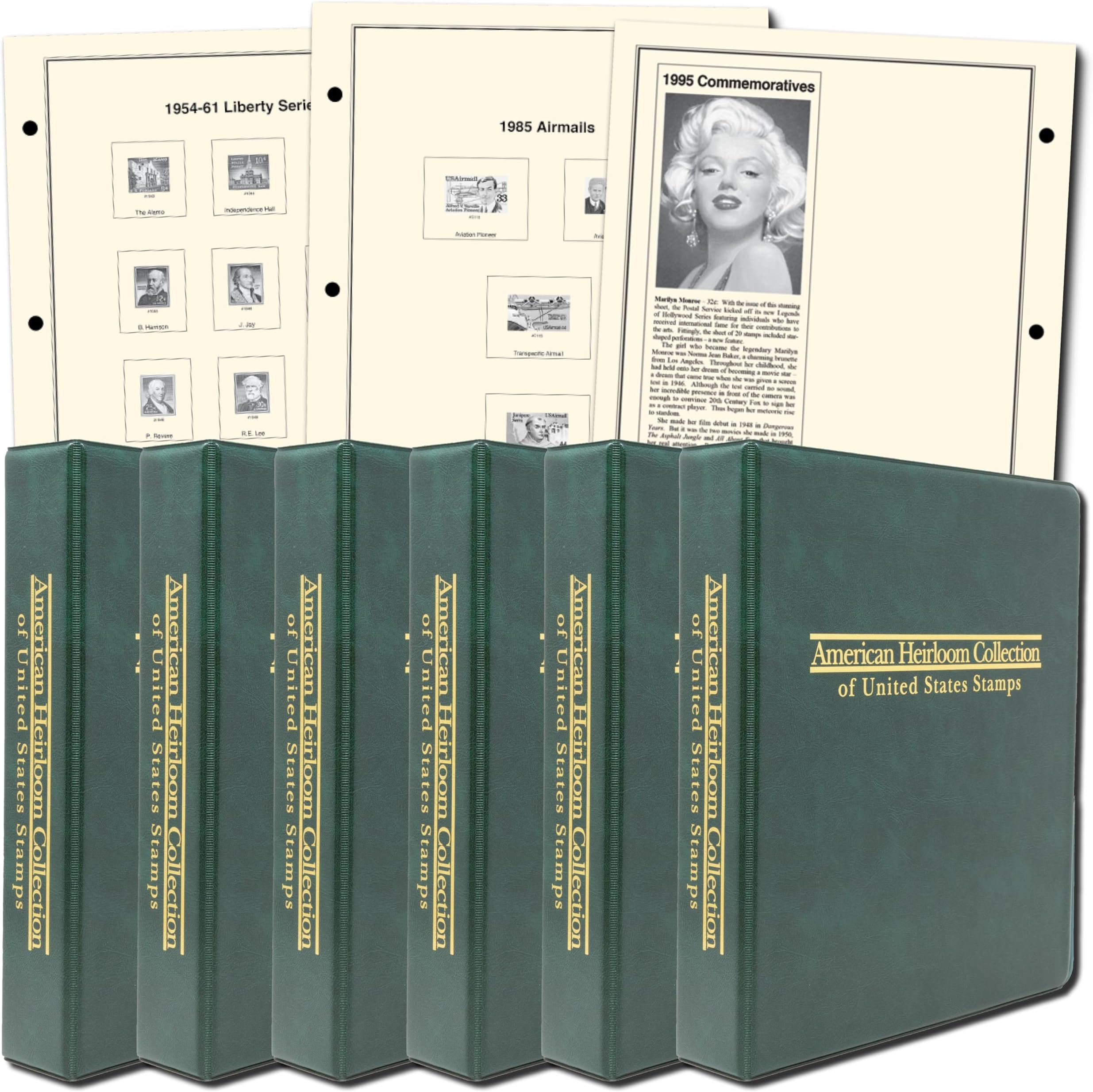 Amazon.com: Generic Mystic American Heirloom Stamp Albums, Volume 1-6 ...
