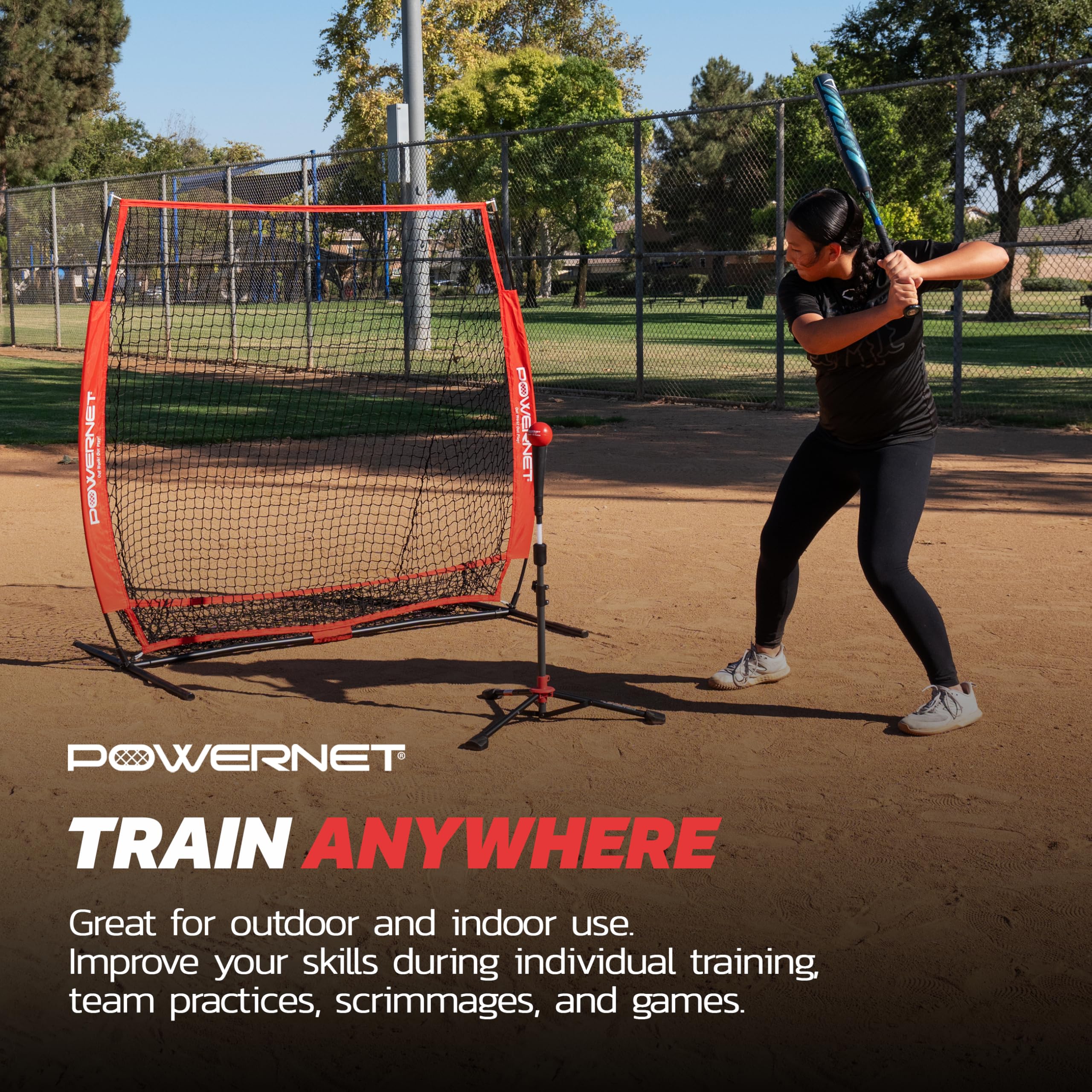 Snapklik.com : PowerNet Baseball Net Bundle, 5x5 Hitting & Pitching Net ...