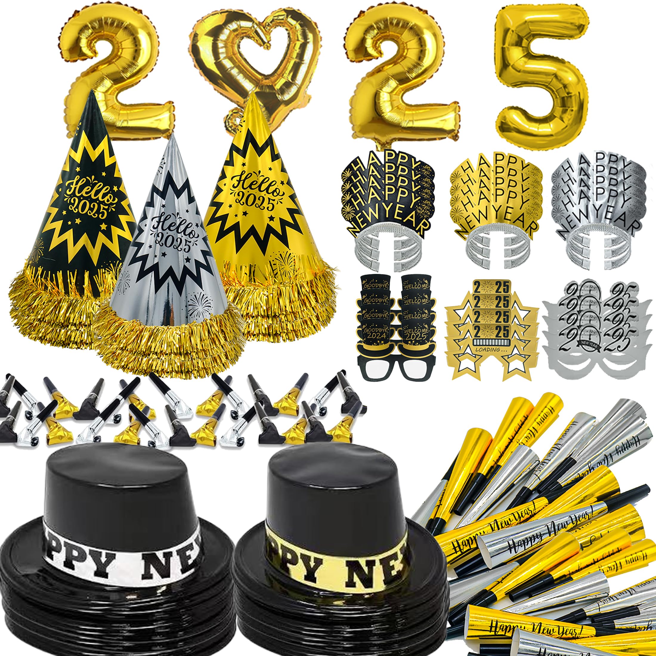 Amazon.com: New Years Eve Party Supplies 2025 - New Yeas Decorations ...
