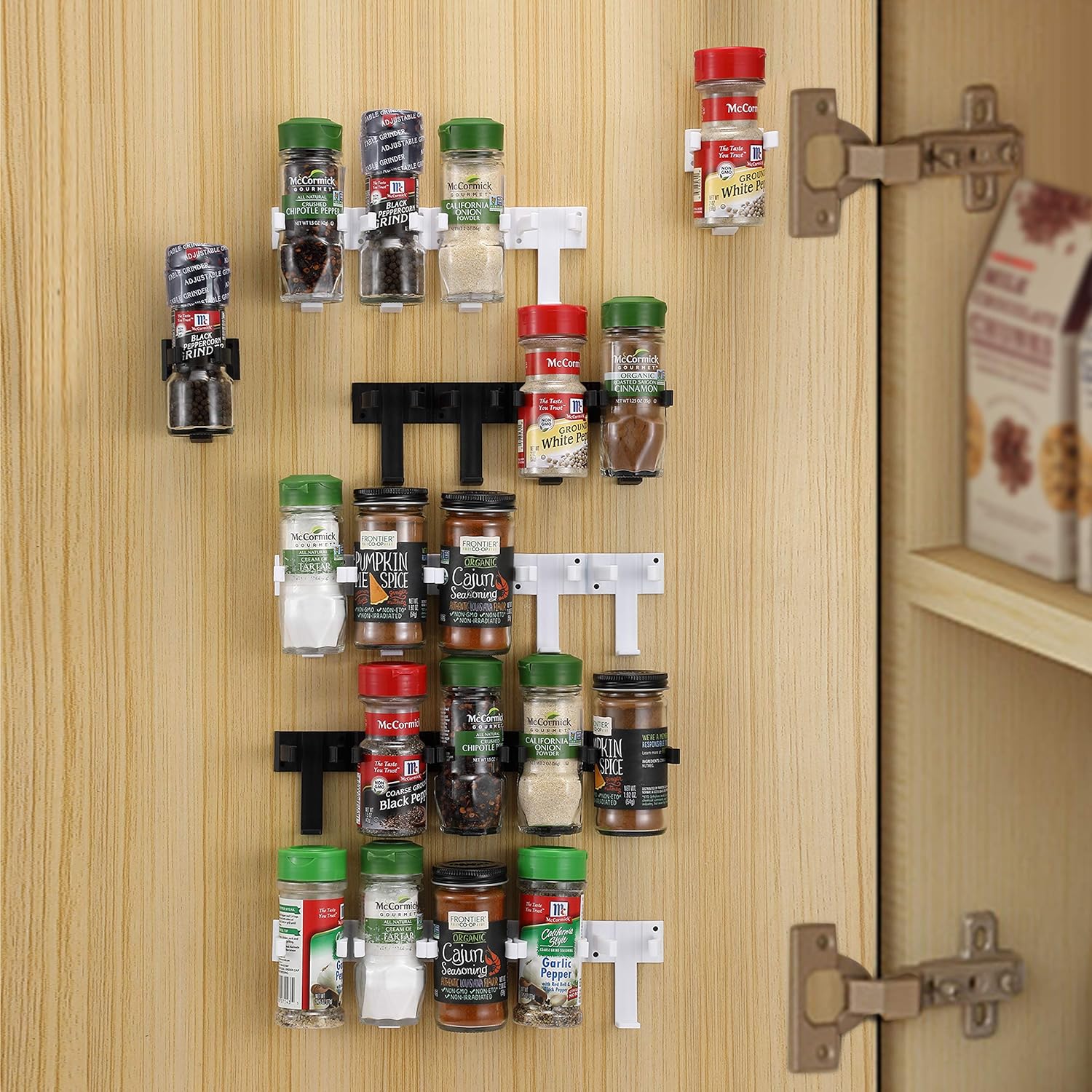 Amazon.com: CAXXA 25 Spice Gripper Strip Clips Extra Support Spice Rack ...