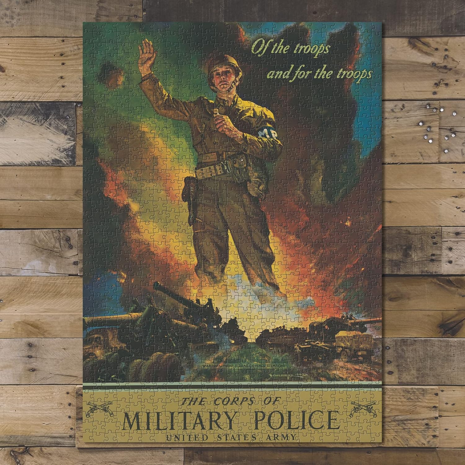 Amazon.com: 1000 Piece Jigsaw Puzzle | 1942 | of The Troops and for The ...