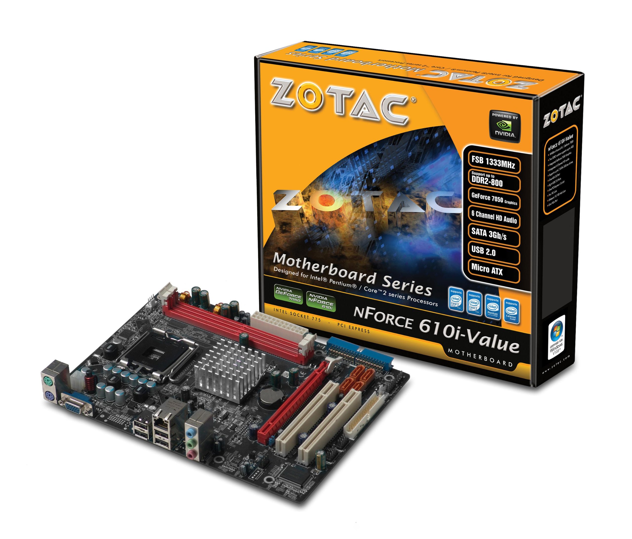 Snapklik.com : GeForce 7050 LGA 775 NVIDIA Micro ATX Intel Motherboard ...