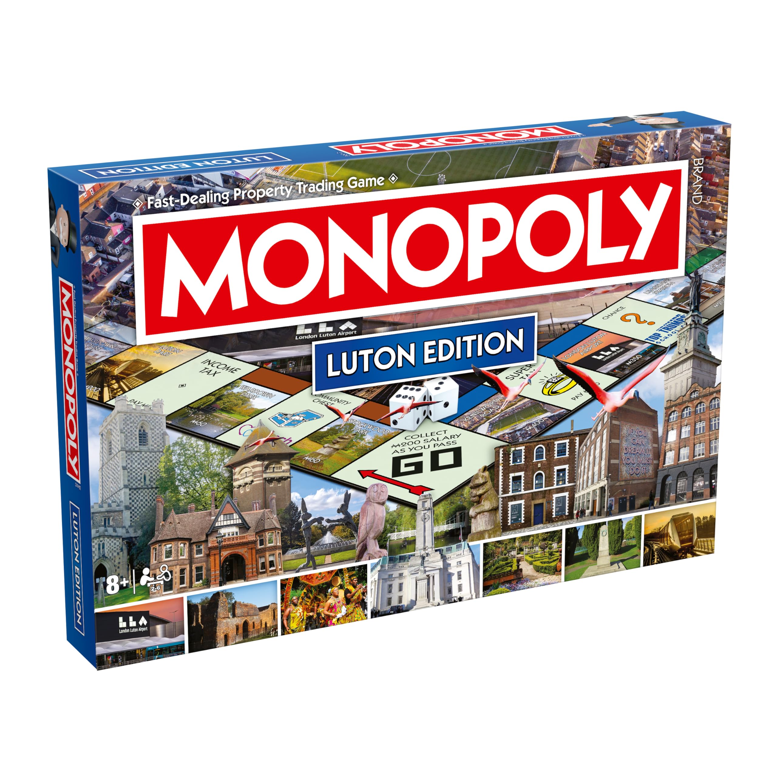 Winning Moves Luton Monopoly Board Game, Advance around the board and ...