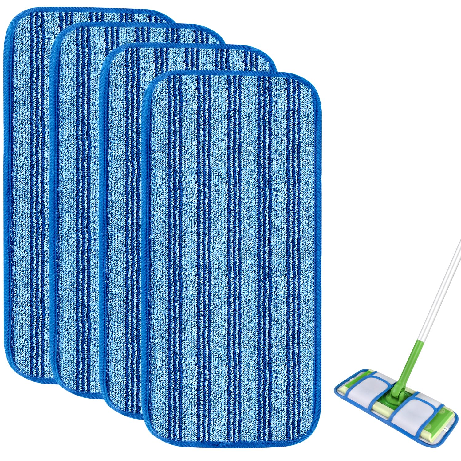 Amazon.com: 4 Pack Reusable Mop Pads for Swiffer Sweeper Mops Swiffer ...