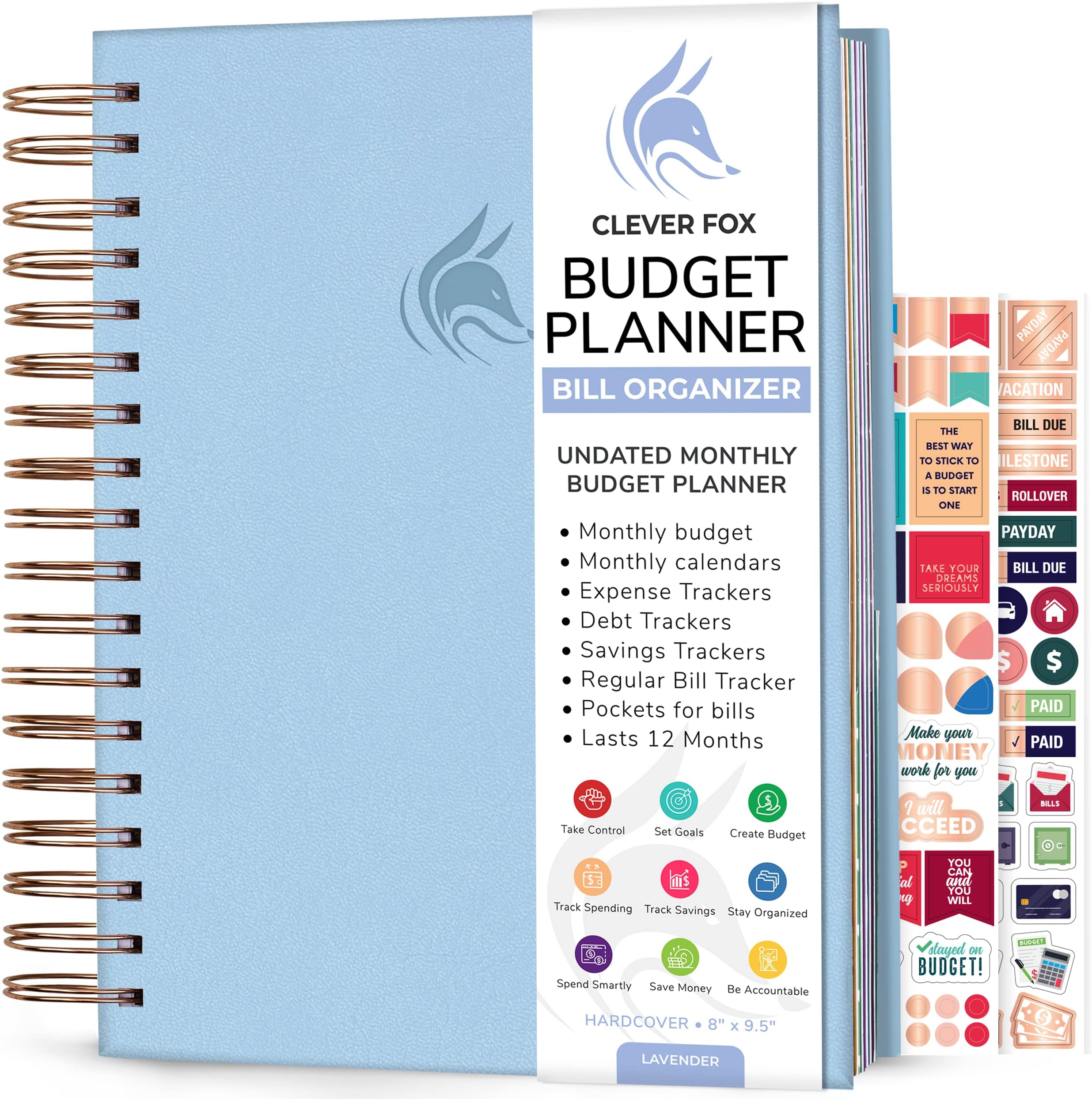 Clever Fox Budget Planner & Monthly Bill Organizer with Pockets ...