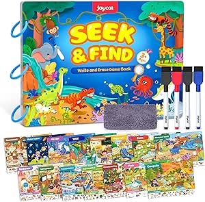 Amazon.com: JoyCat Seek & Find Game Books - Preschool Learning Activity ...