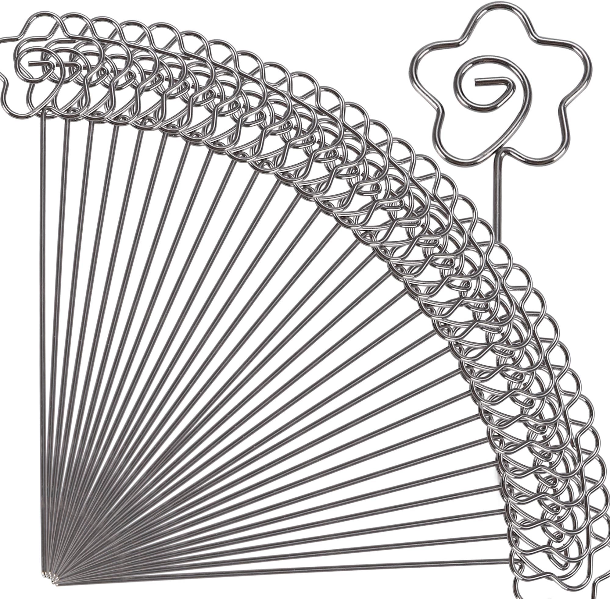 Amazon.com: H&W 12''L Golden Ring Loop Round Shape Card Holders 40PCS ...