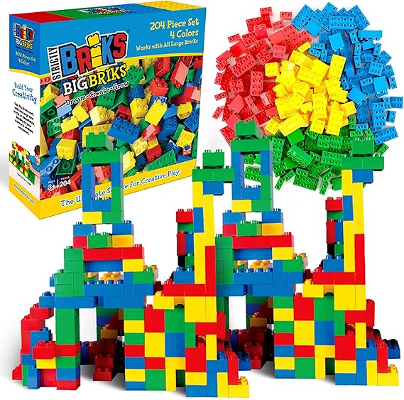 Amazon.com: Strictly Briks Toy Building Set - Toddler Toy for Creative ...