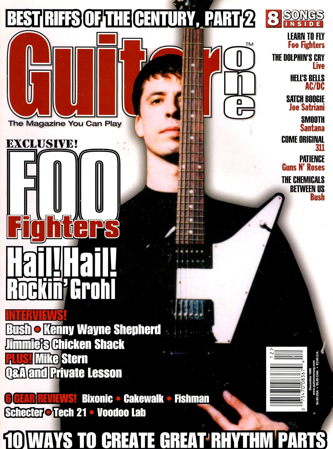 Guitar One Magazine... December, 1999....Foo Fighters: Guitar One ...