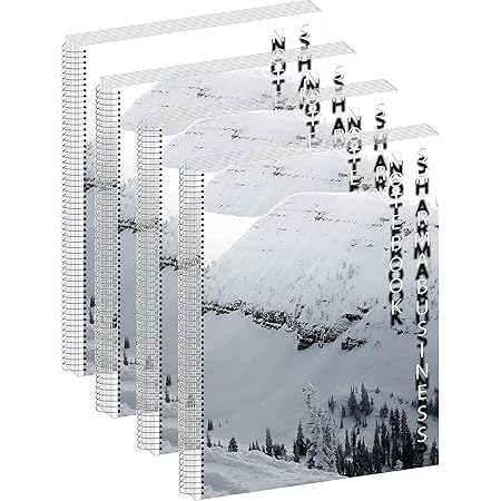 SHARMA BUSINESS Spiral Notebook A4 Size 200 Pages Unruled White Plain ...