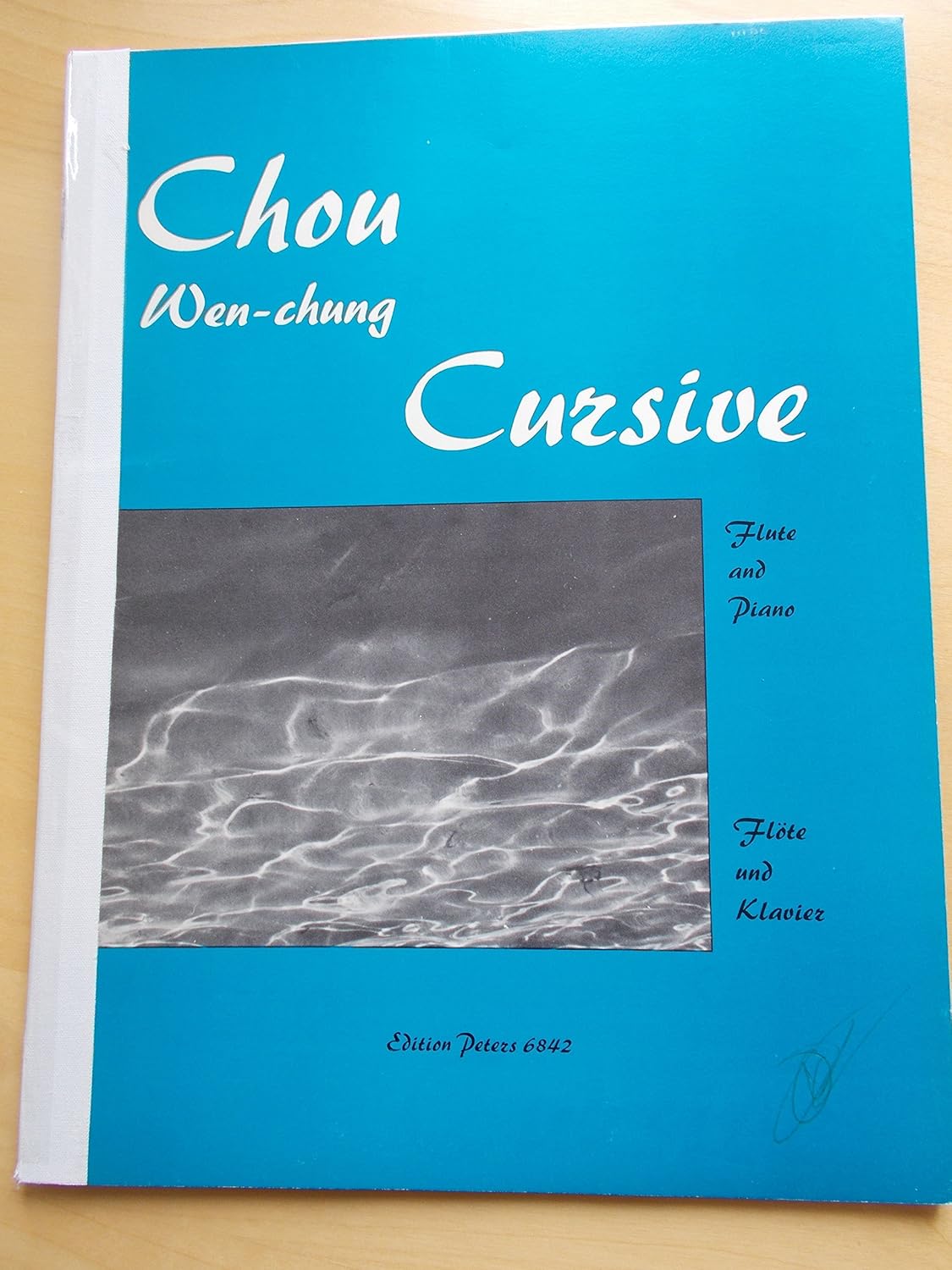 Cursive. Flute and piano, etc. [Score.]: Wen-Chung Chou: Amazon.com: Books
