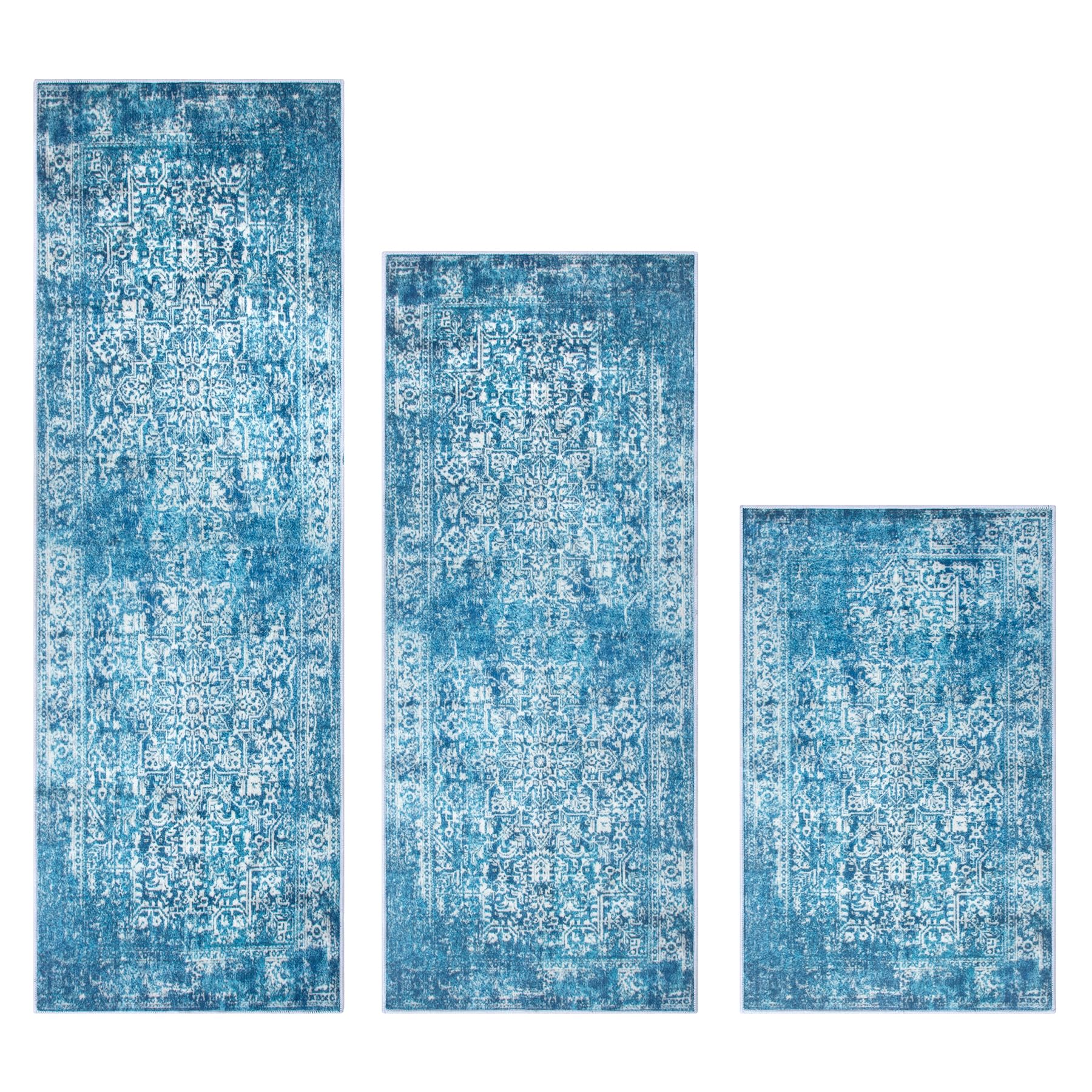 Amazon.com: MATBAR Kitchen Rug Sets 3 Piece with Runner Kitchen Carpets ...