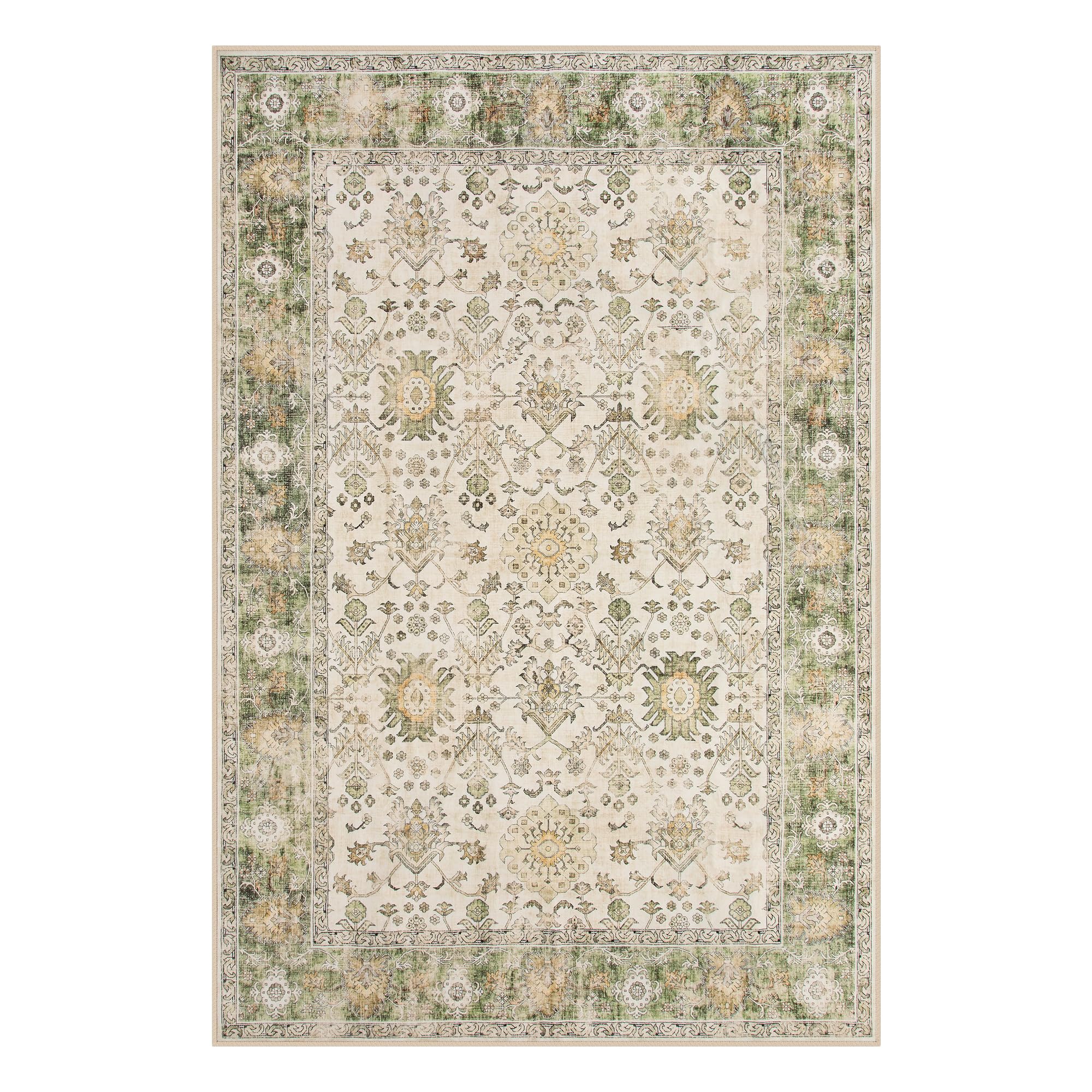 Amazon.com: Lahome Boho Floral 4x6 Rug for Bedroom, Machine Washable ...