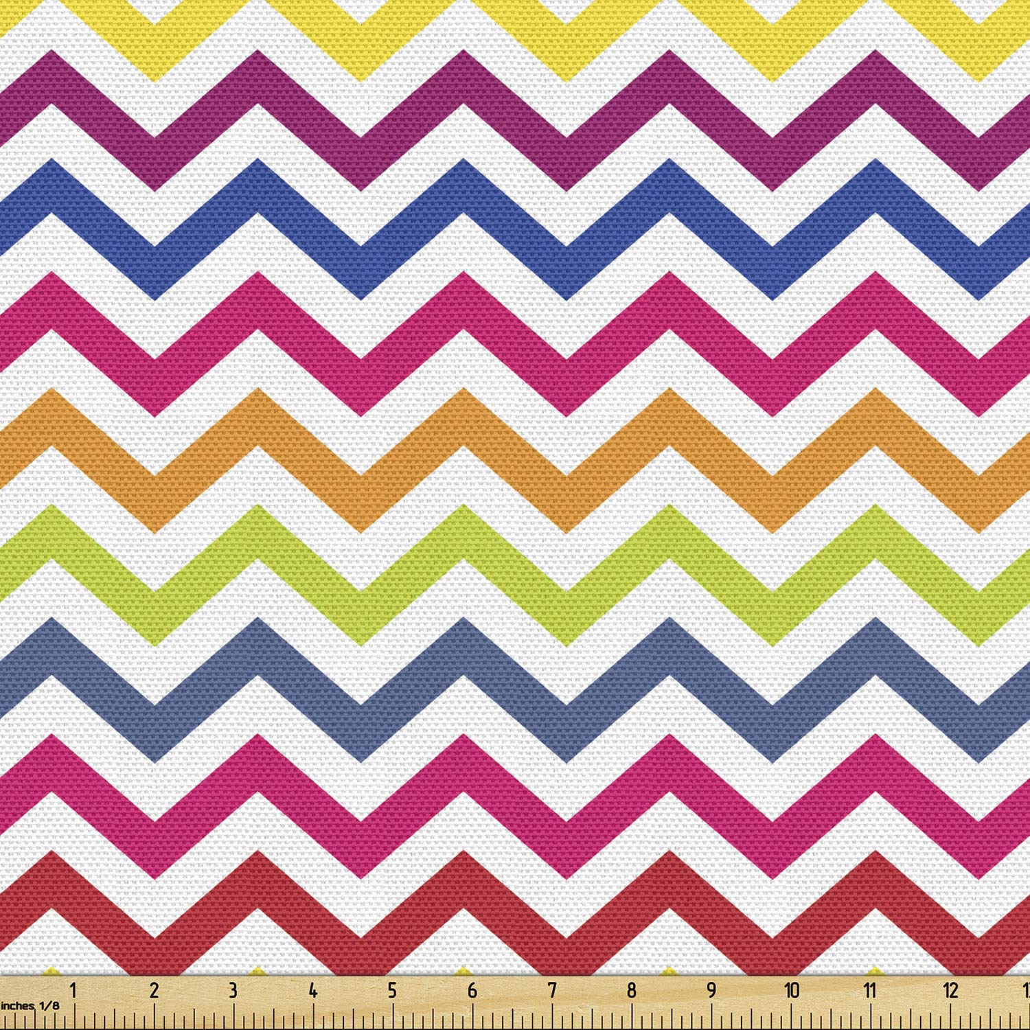 Rainbow Chevron Print