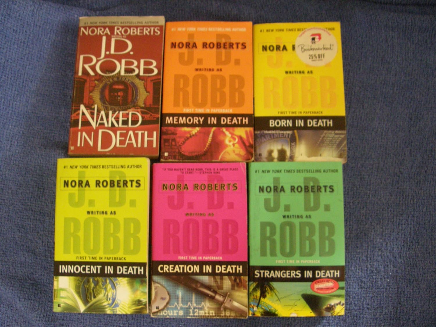 6 Book Set by J.D. Robb (aka Nora Roberts) "in Death series" (Creation ...