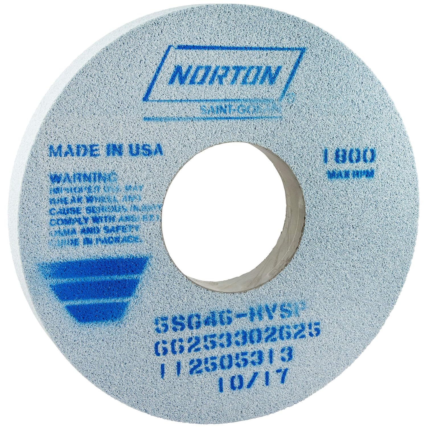Grinding Wheel, T1, 14x1-1/2x5, CA, 46G, Blue: Abrasive Tool Room ...