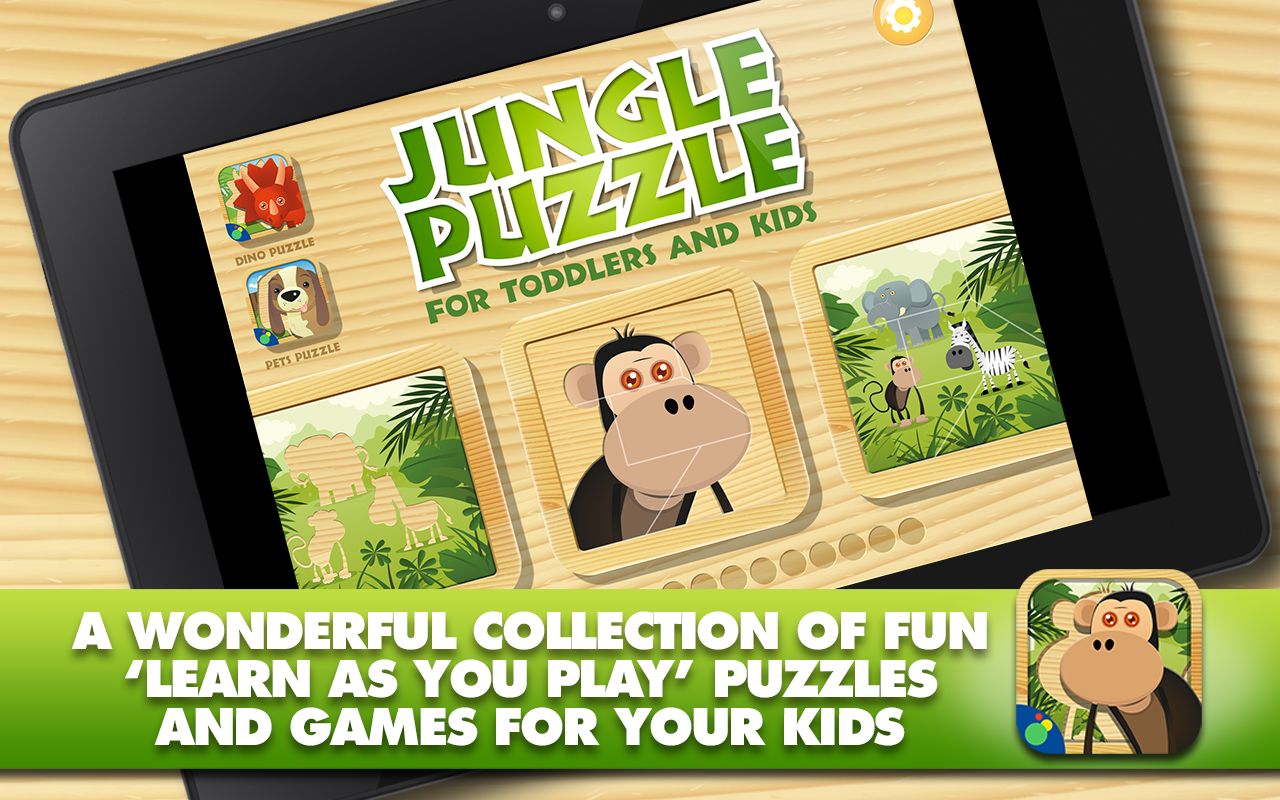 Jungle Animal Puzzle - fun animal puzzles for toddlers, preschool and ...