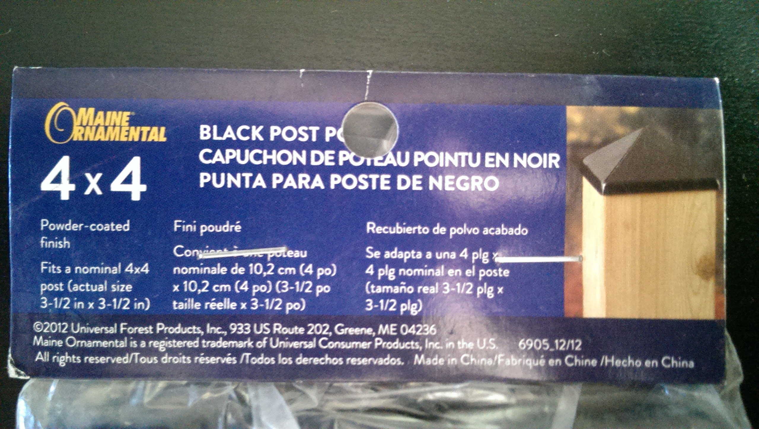 Deckorators 4-in x 4-in Black Metal Deck Post Cap - Amazon.com