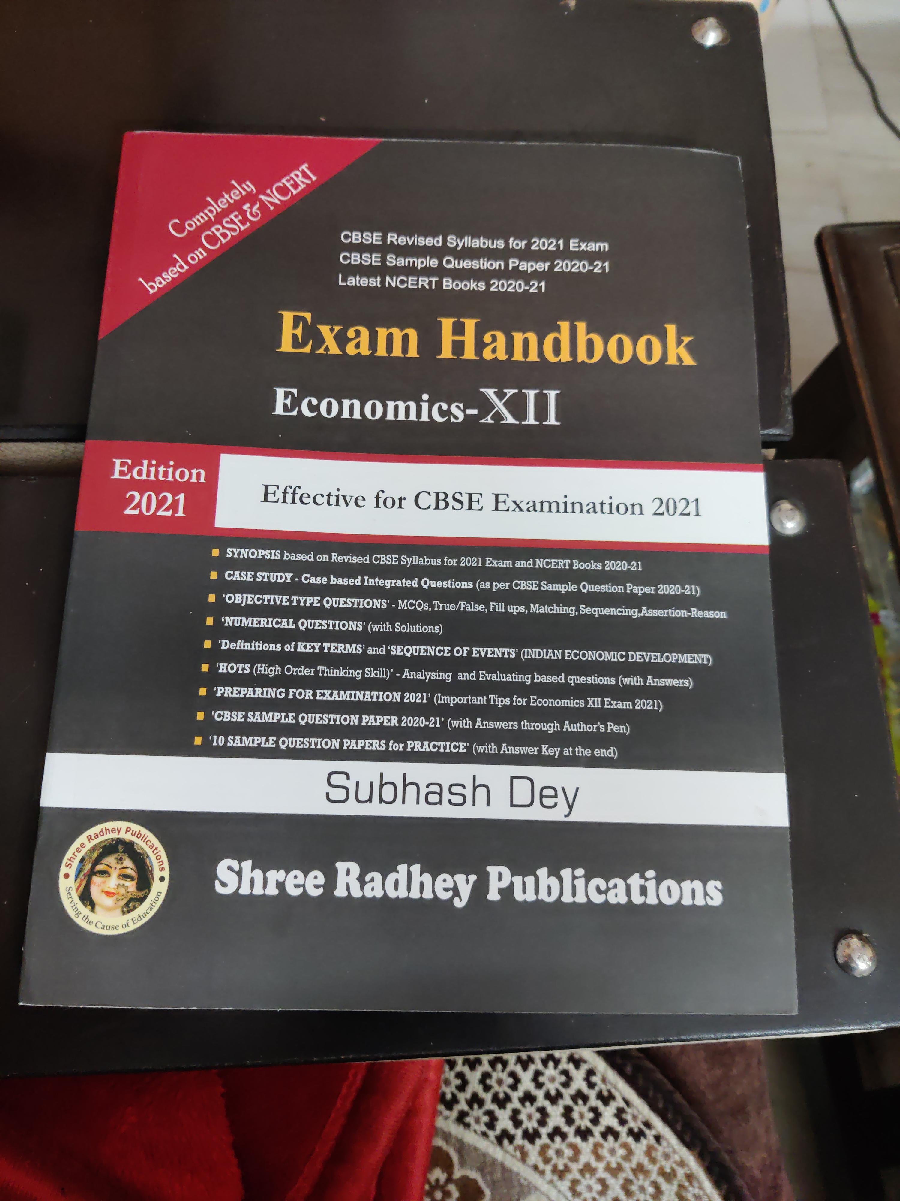 Exam Handbook of Economics for Class 12 Effective for CBSE Examination ...