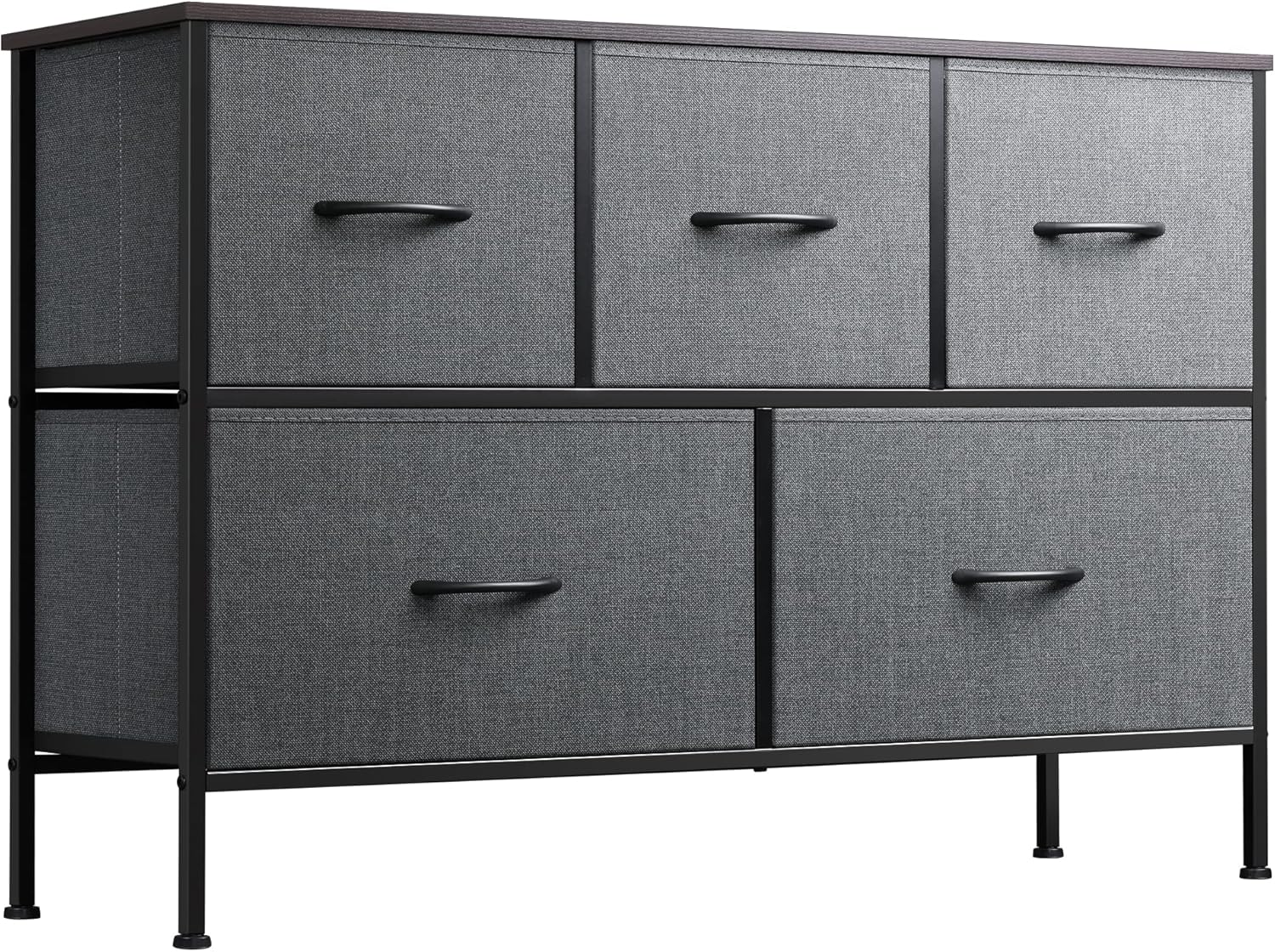 Amazon.com: WLIVE Dresser for Bedroom with 5 Drawers, Long Storage ...