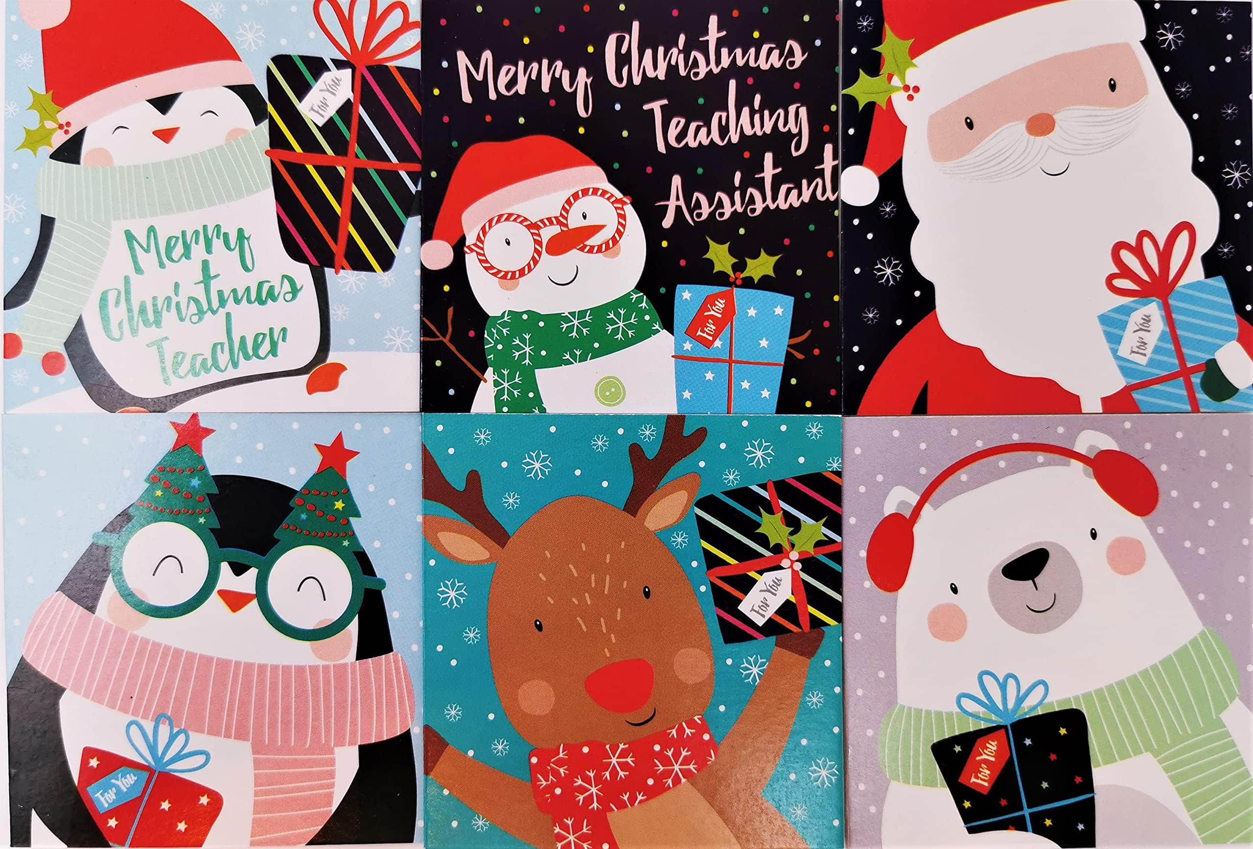 30 Mini Christmas Cards for Children - Fun Kids Designs : Amazon.co.uk ...